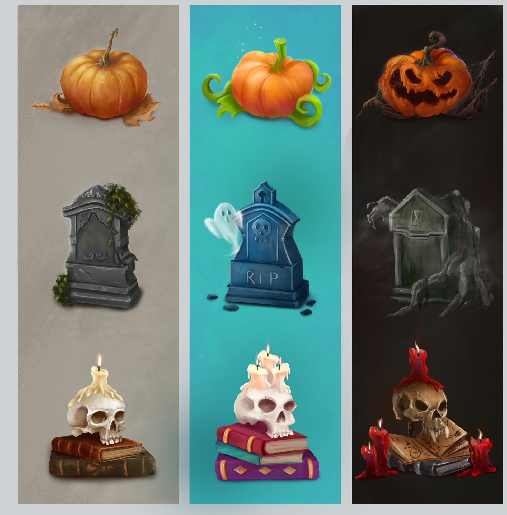 ArtStation - Props in different styles. Part 1