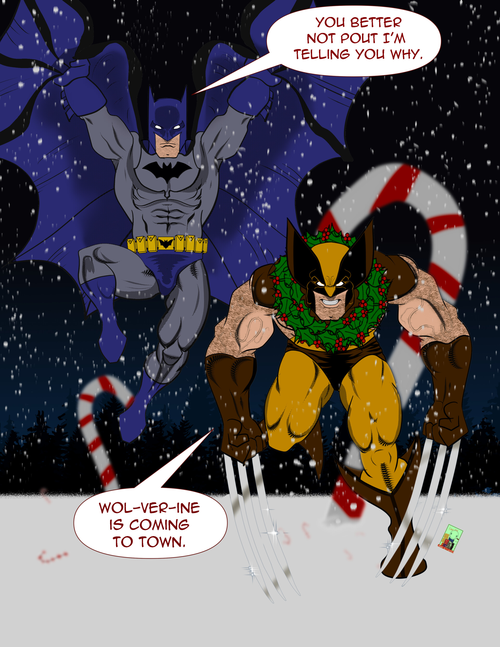 ArtStation - Batman and Wolverine