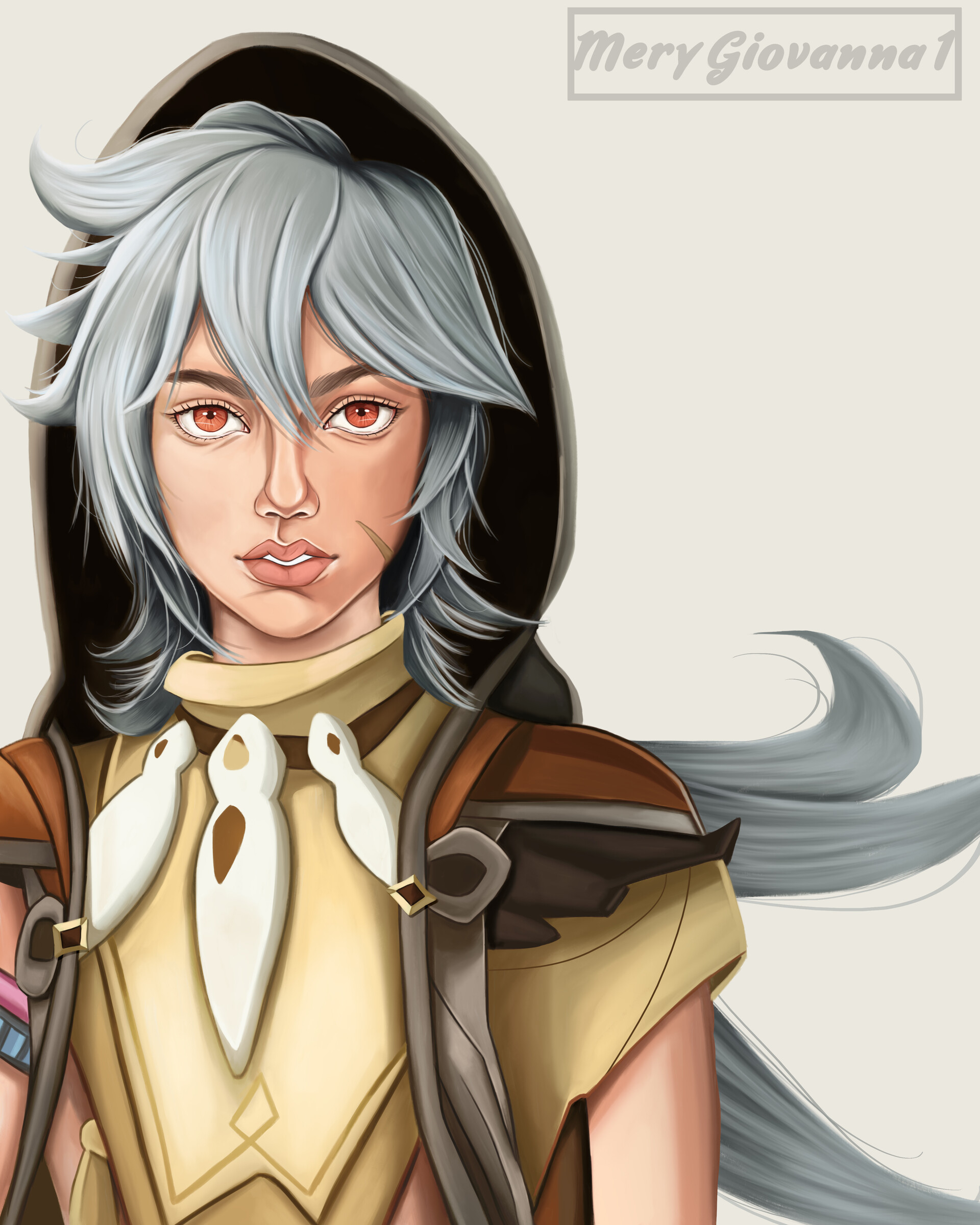 ArtStation - Razor from Genshin Impact Semi realistic Portrait