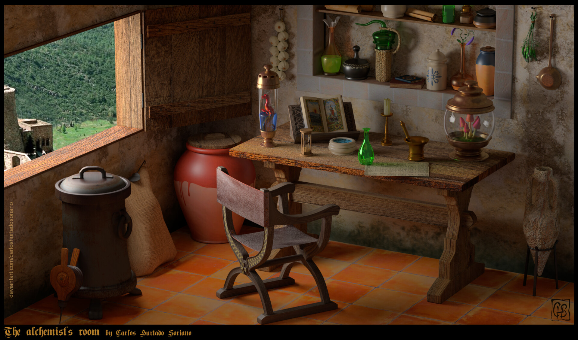 ArtStation - The Alchemist's Room