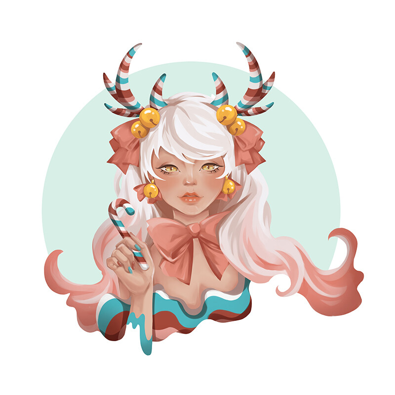 ArtStation - Peppermint Candy Girl