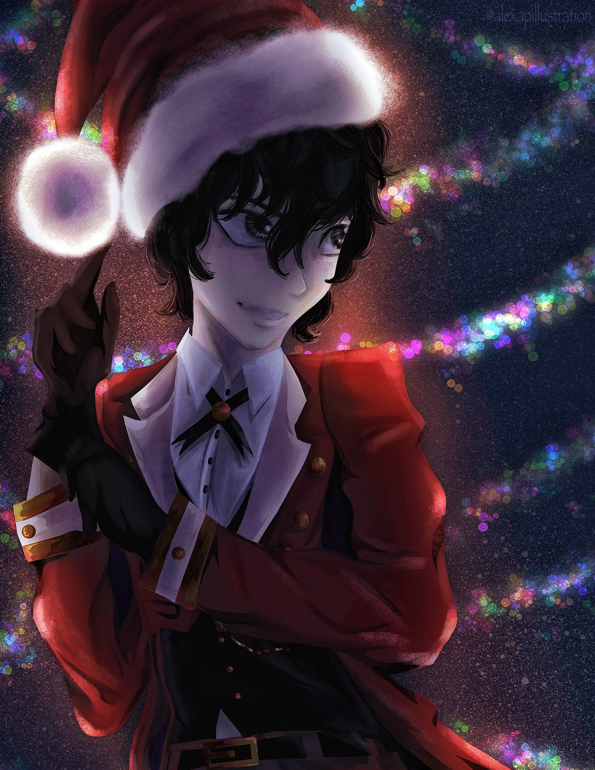 how to draw a christmas joker