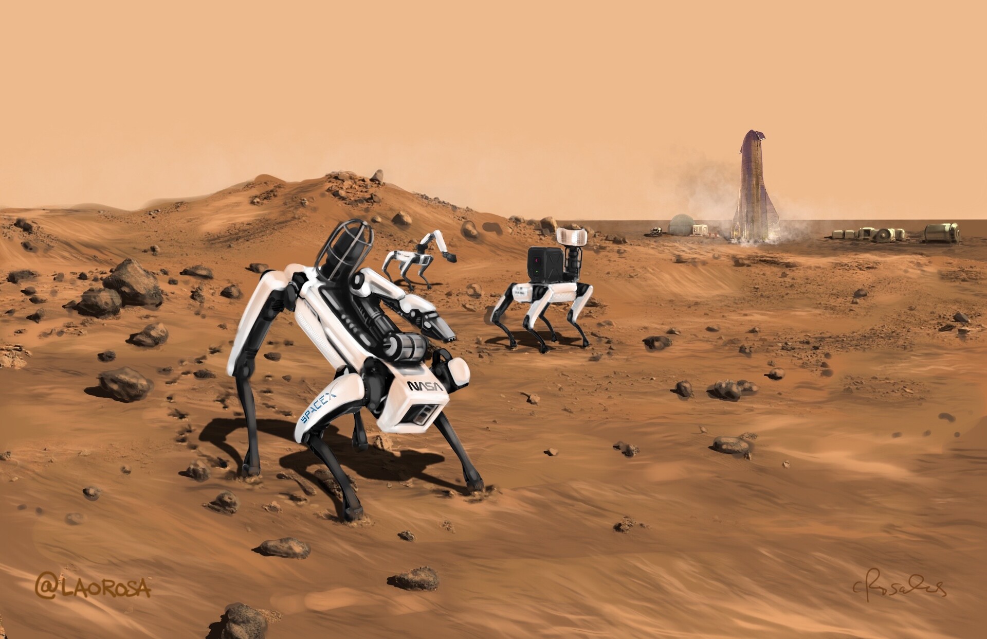 ArtStation - Martian Robo-Dog