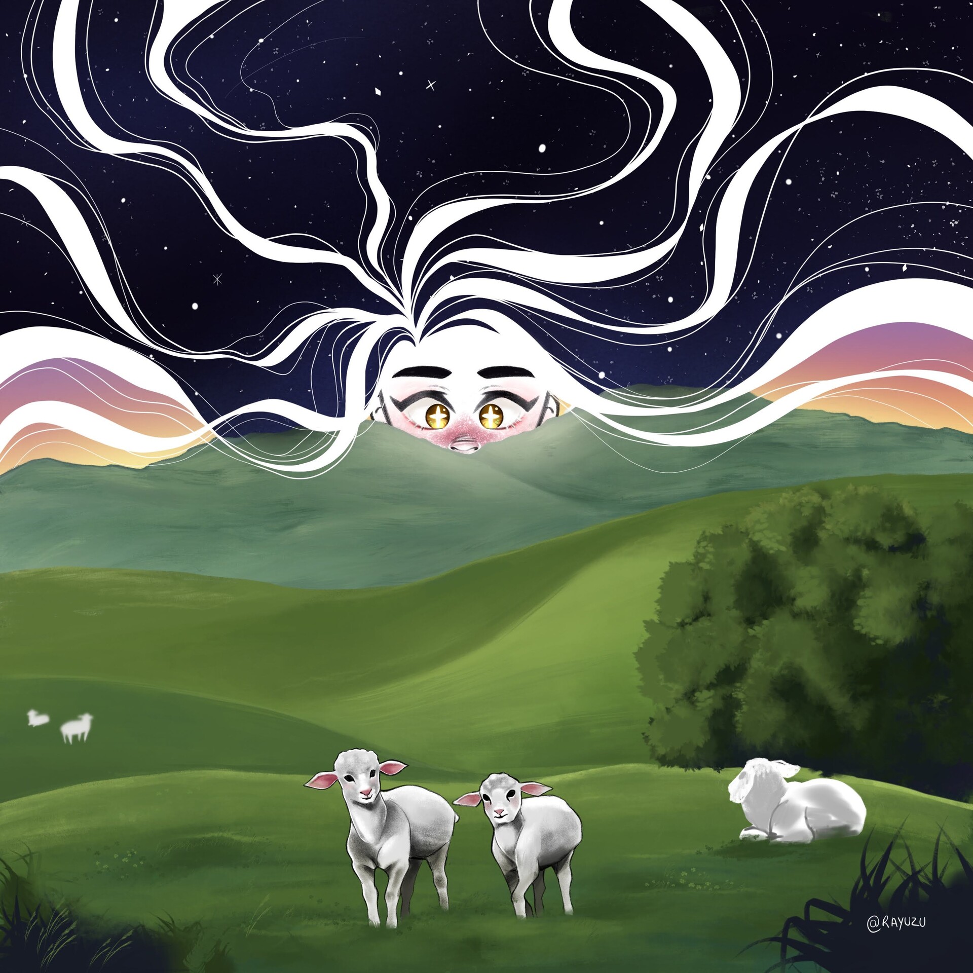 ArtStation - The Night Godess