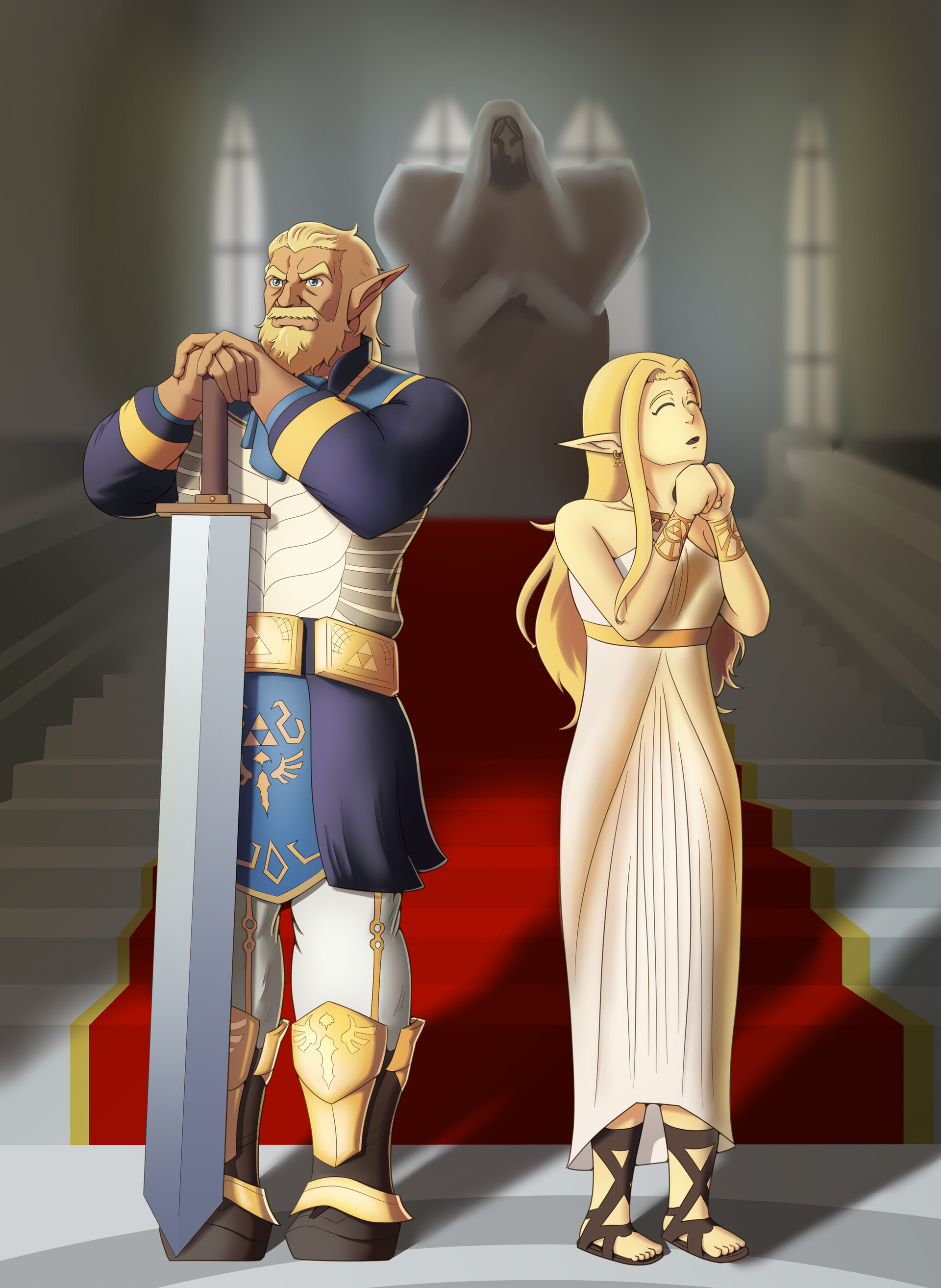 ArtStation - The Queen and the King of Hyrule