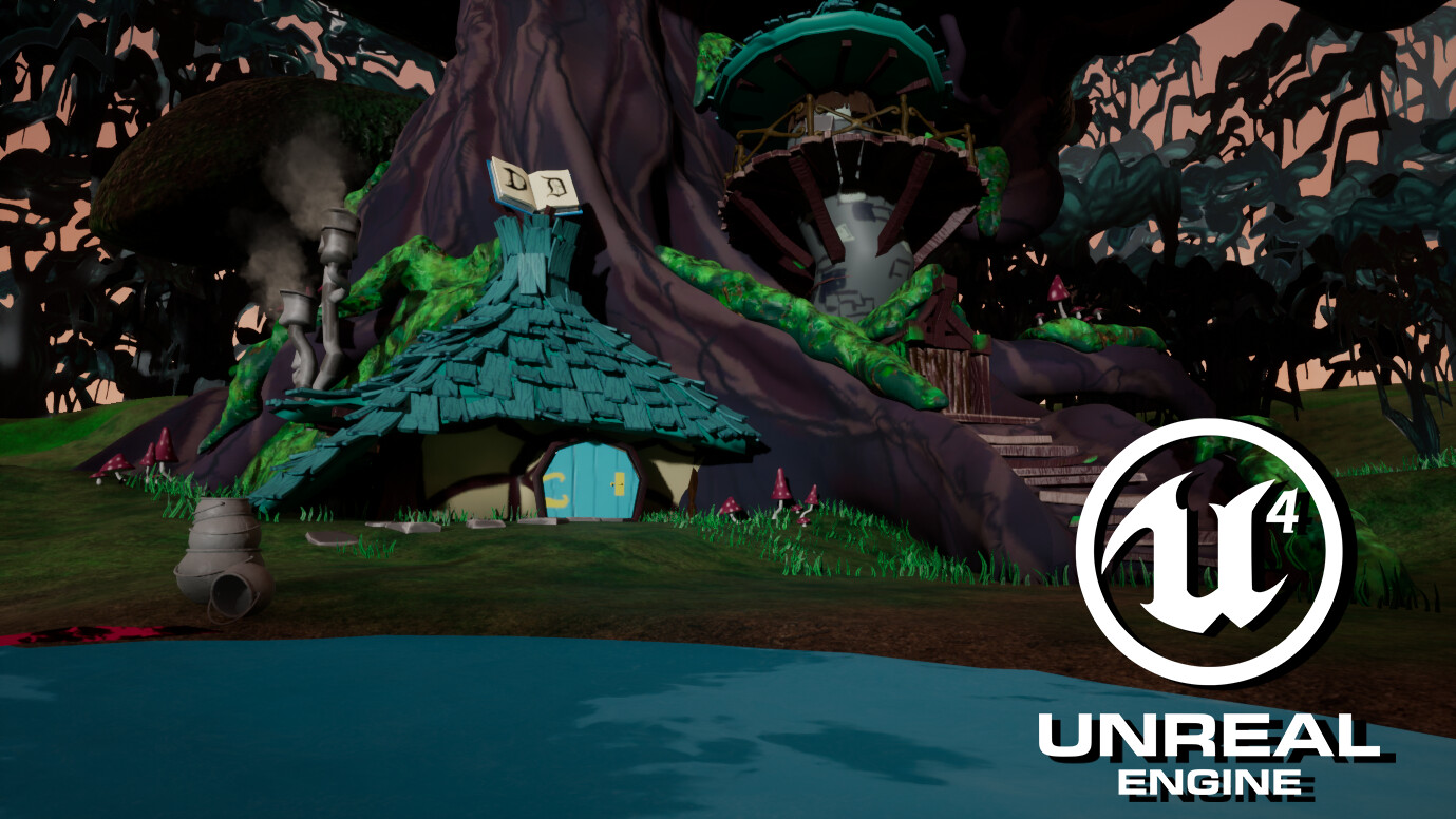 ArtStation - Wizard Hut Envrionment