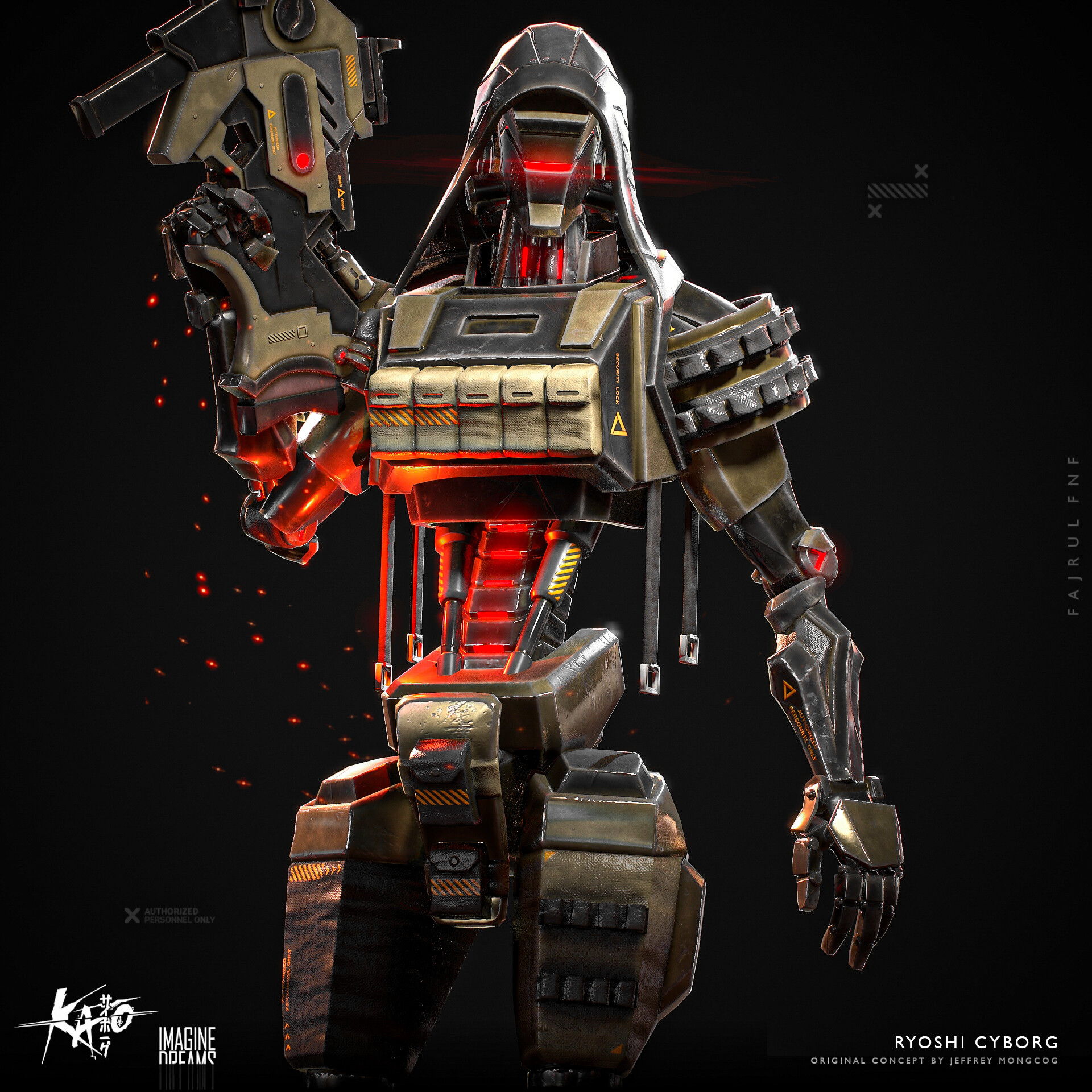 ArtStation - Ryoshi Cyborg (Game Character)