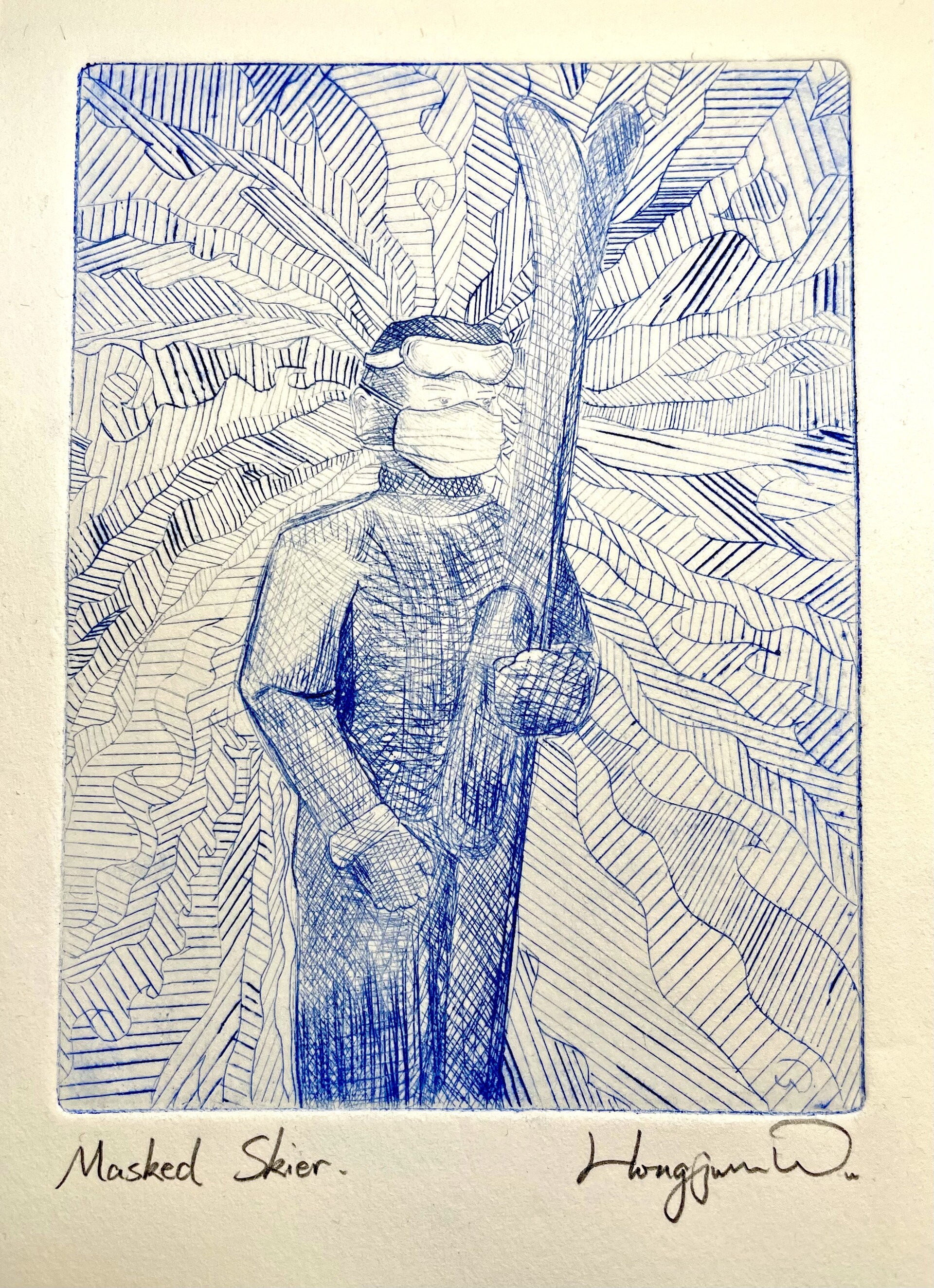 ArtStation - Masked Skier