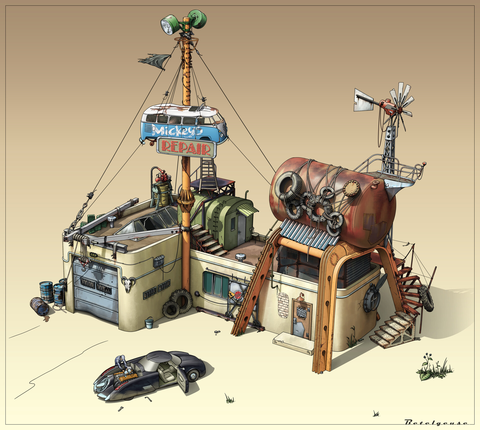 ArtStation - Mickey's Repair Station
