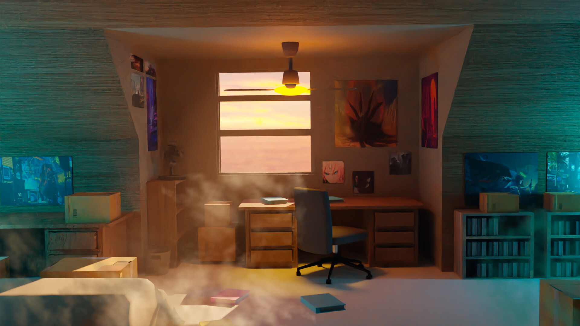 ArtStation - Room with effects