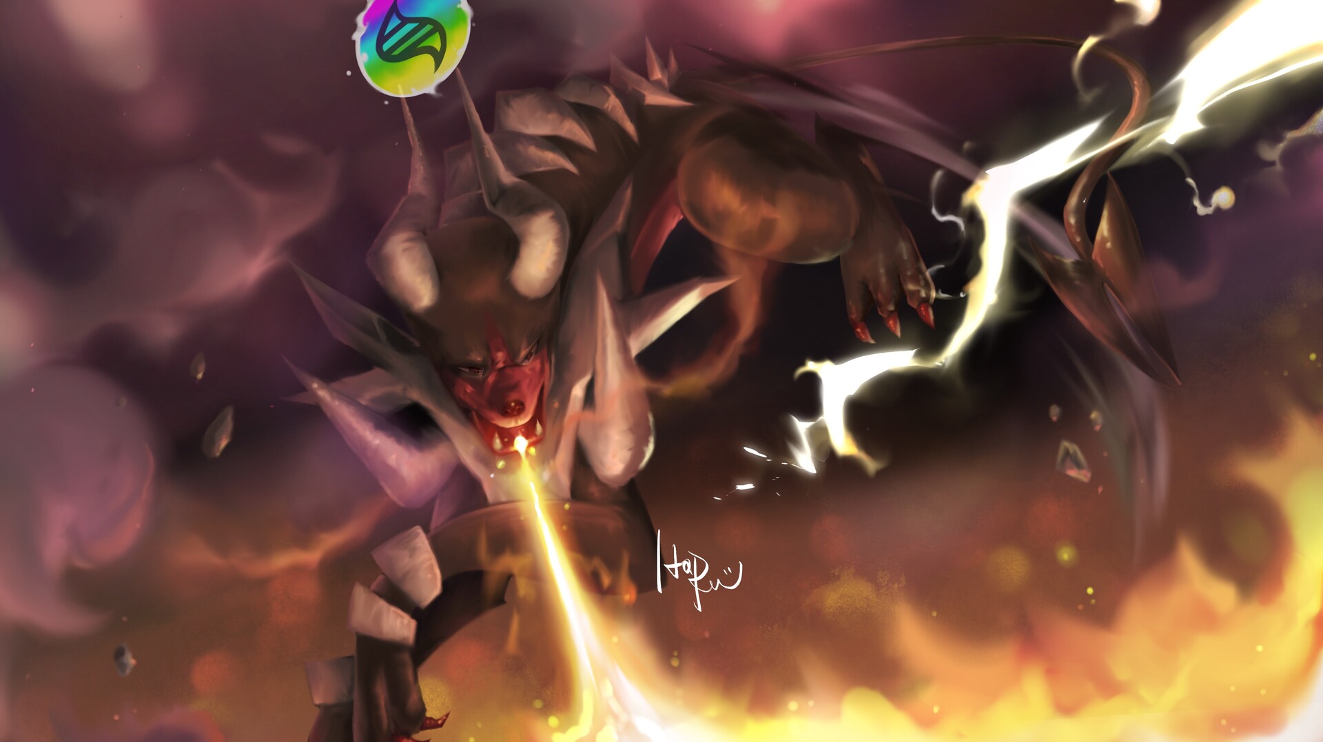 ArtStation - Mega Houndoom