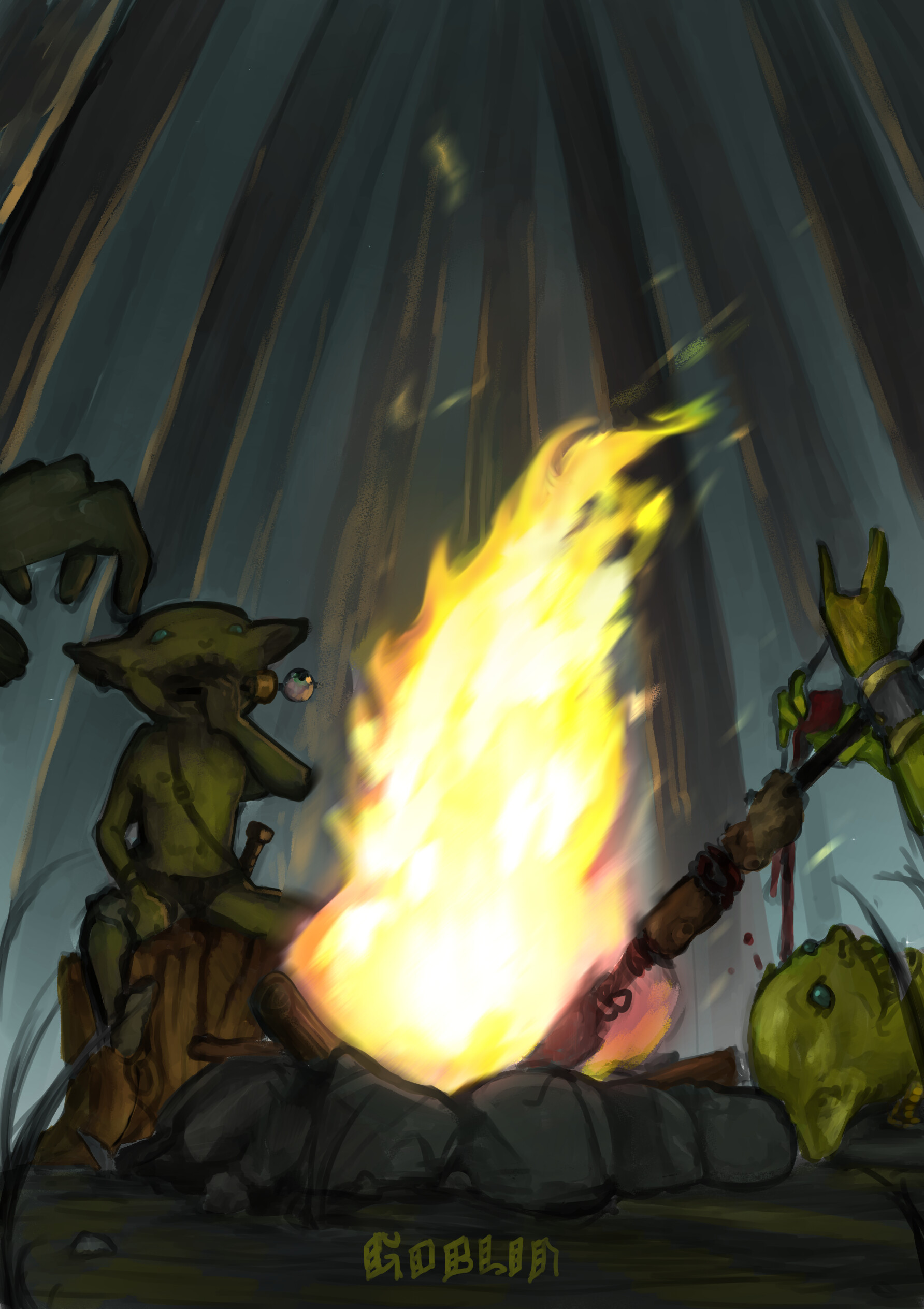 ArtStation - Goblin Token Card Speedpaint