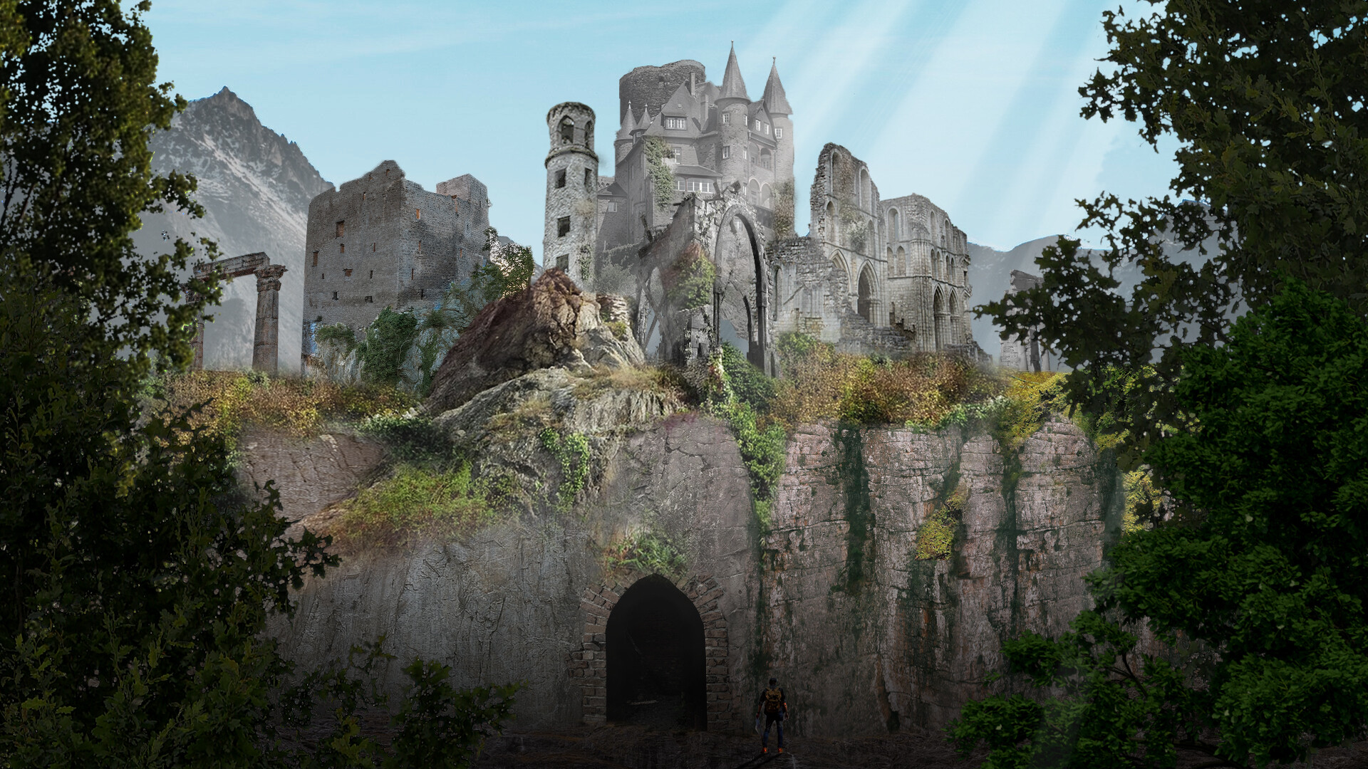 Hui Ling Ong - Peaceful Ruins Matte Painting