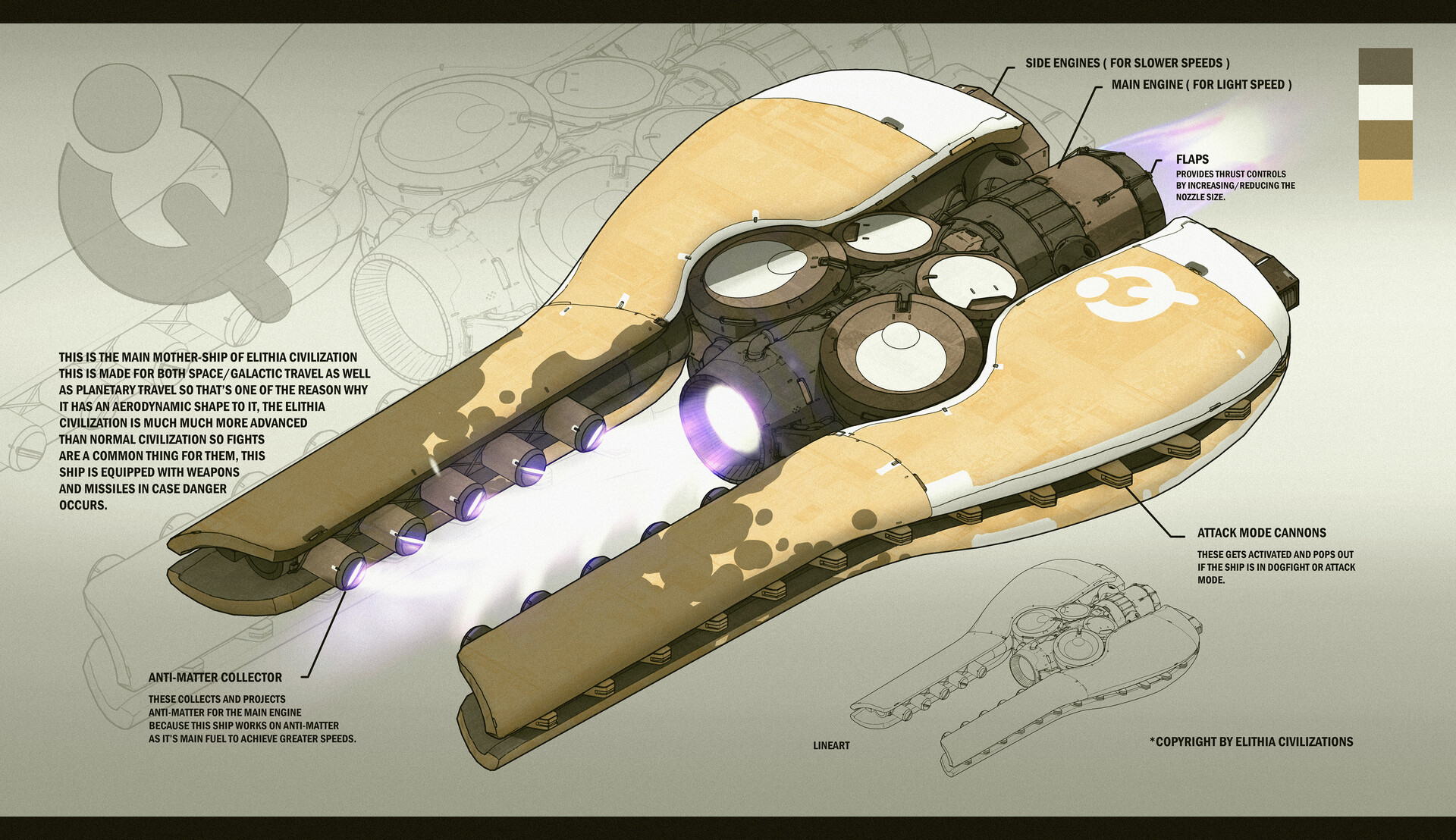ArtStation - Space Ship Design - Missile [Grand Space Opera – Light Age]