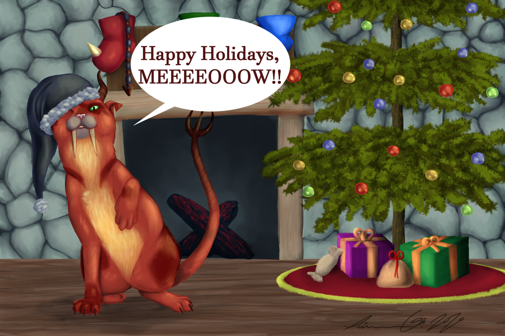 ArtStation - Hellcat Christmas