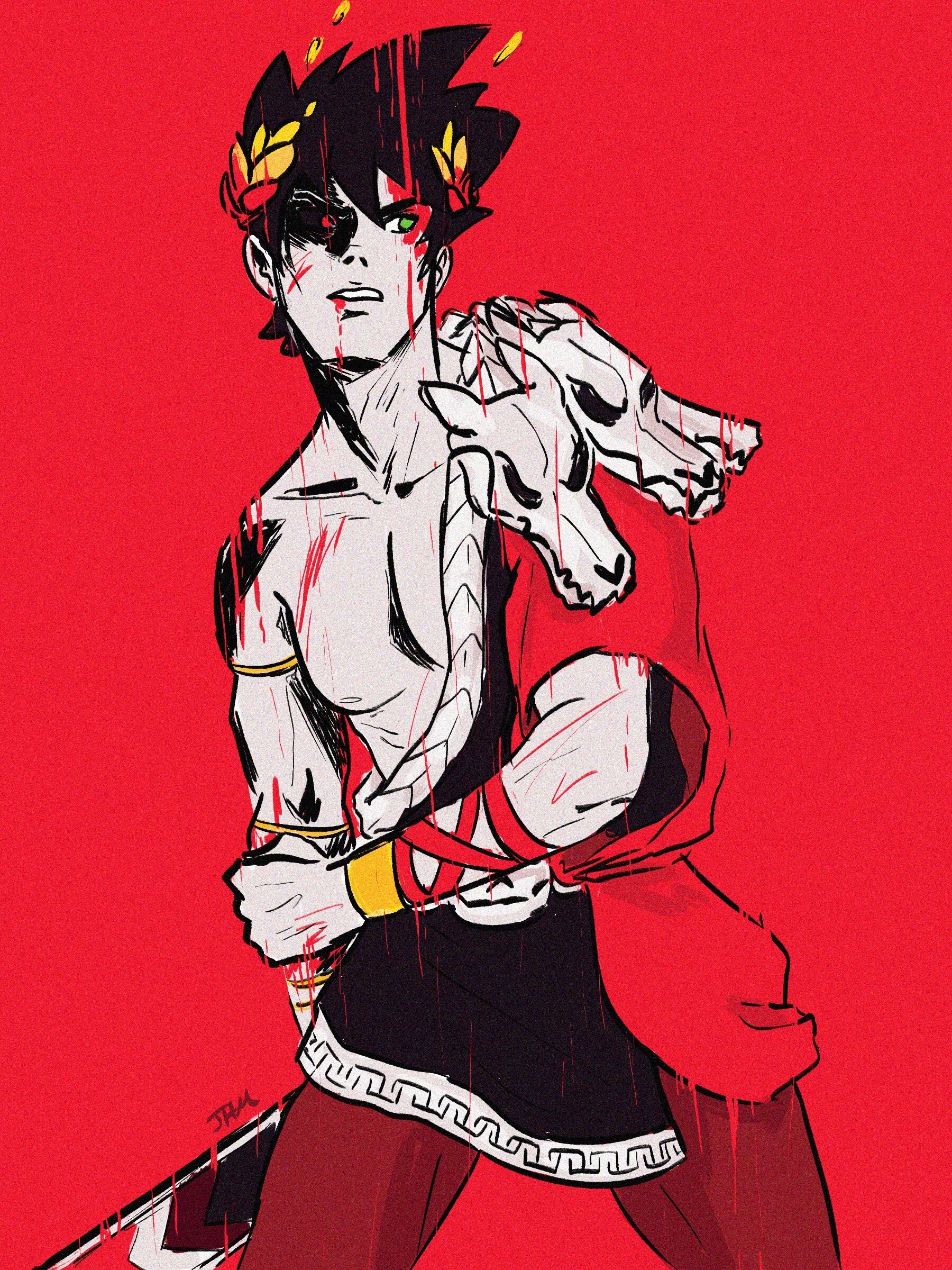 ArtStation - Why do you bleed red, boy?