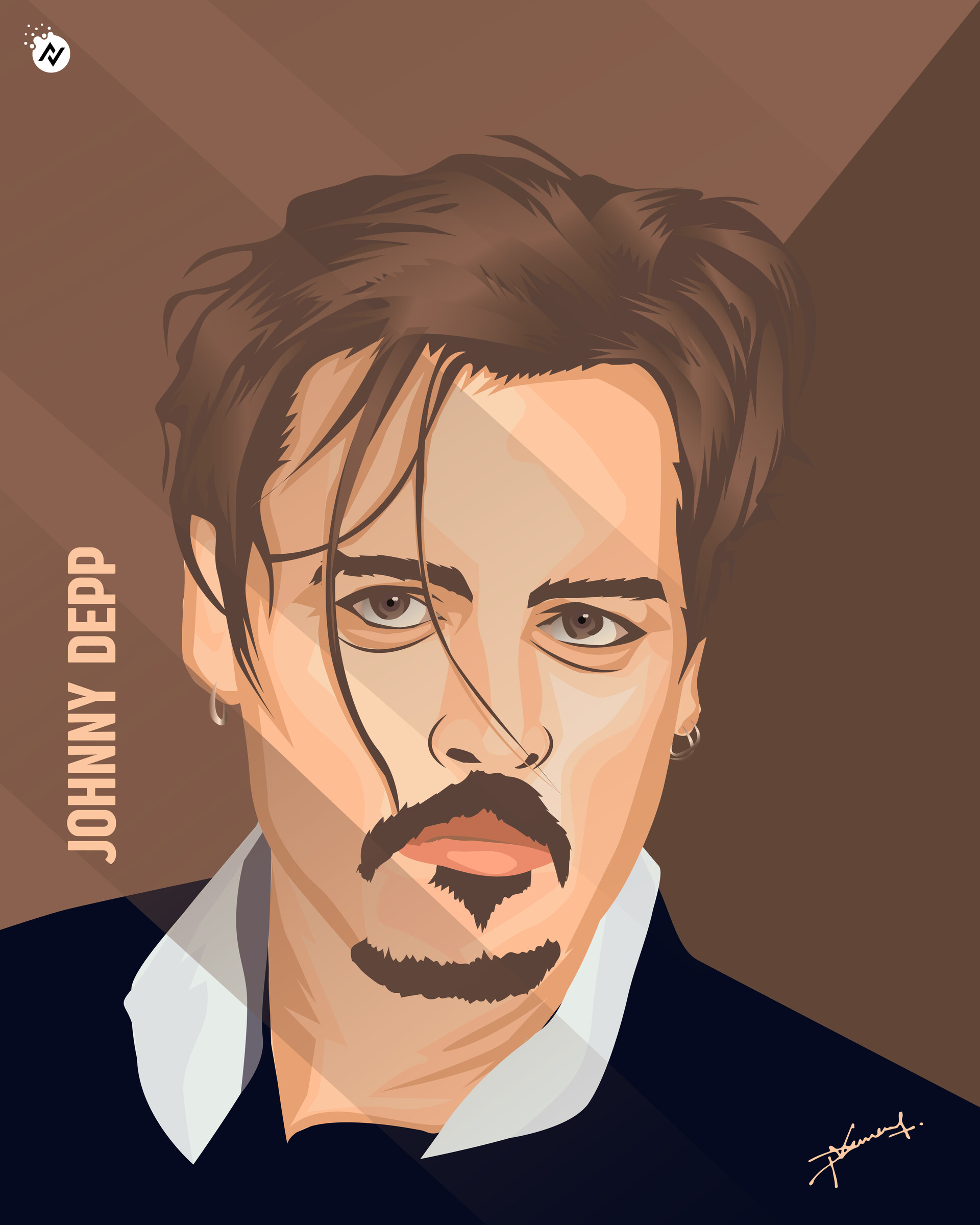 ArtStation - Johnny depp . Vector art Illustration