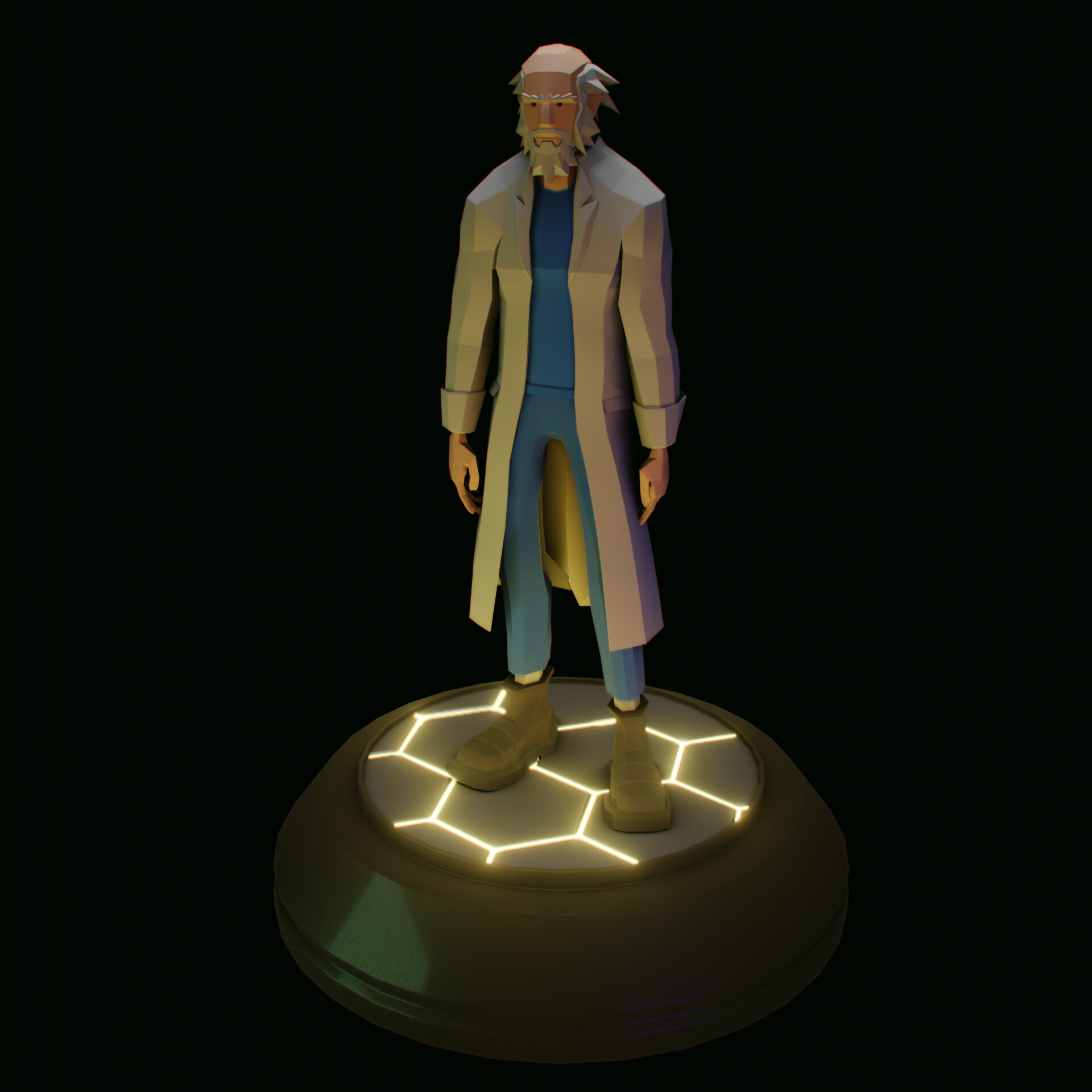 ArtStation - Greg - Lowpoly Character (Scientist)