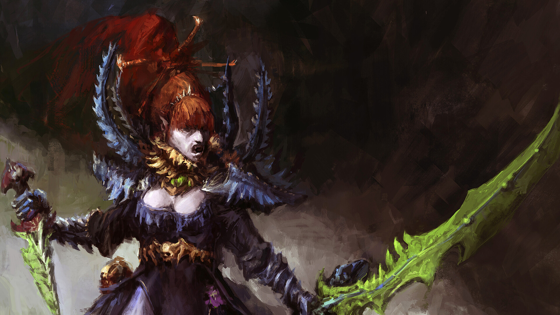 dark eldar warrior art