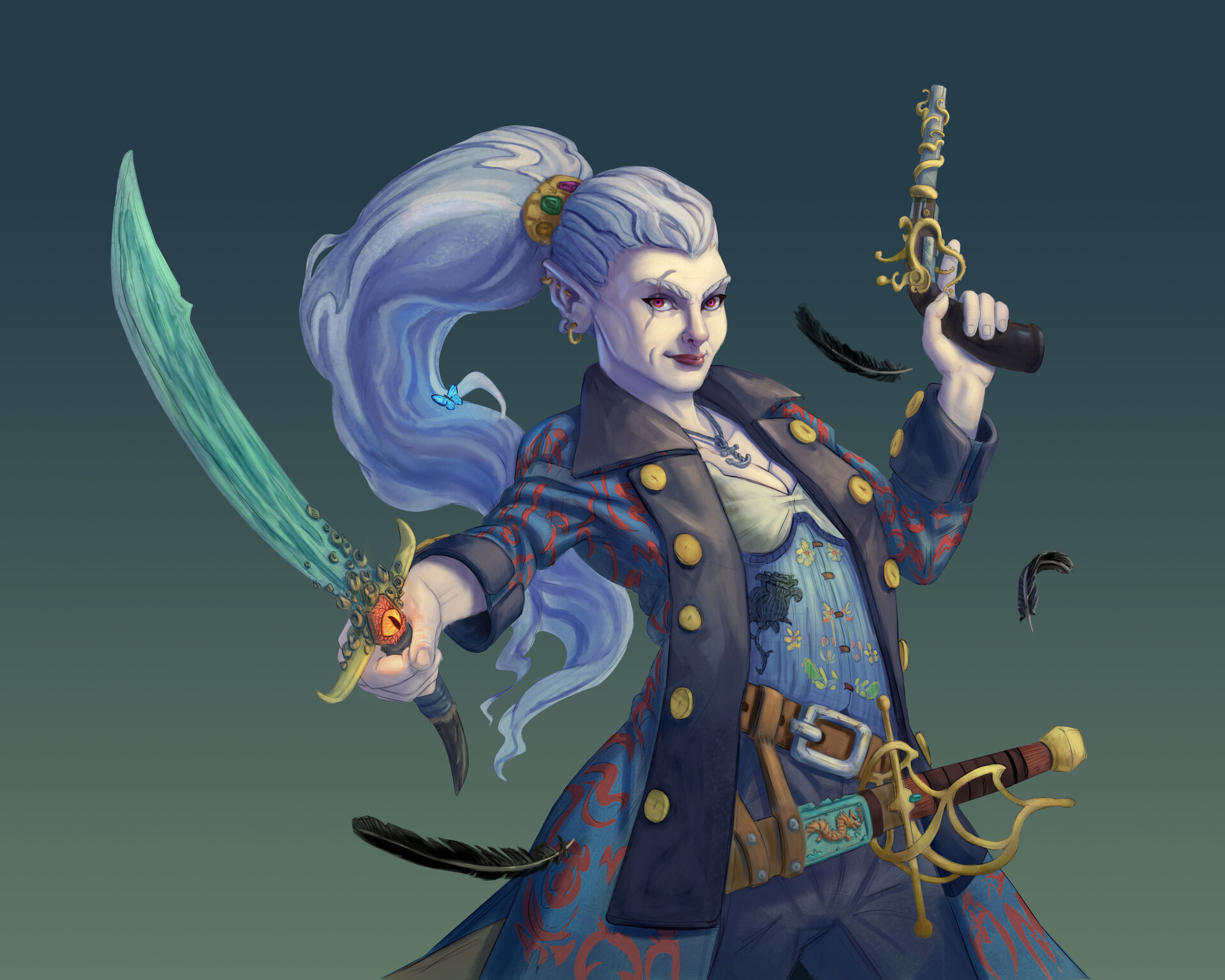 ArtStation - Captain Sawyer, Sea Elf Pirate