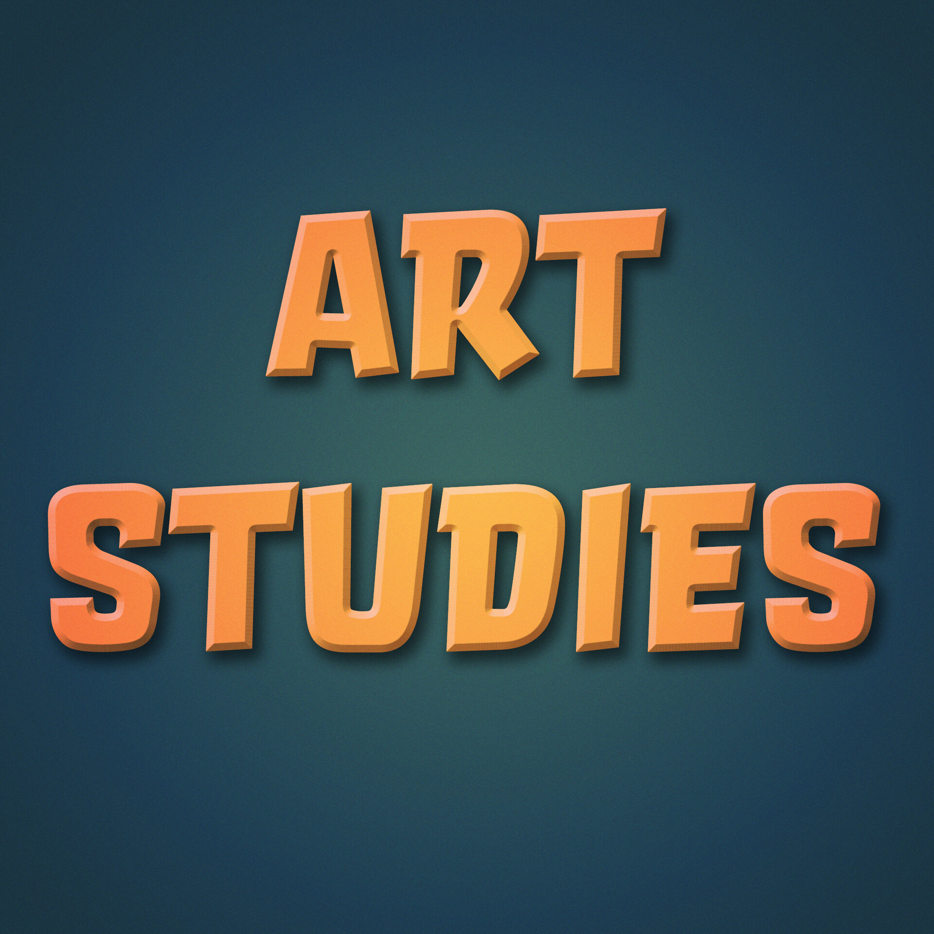 ArtStation - Art Studies Title Card