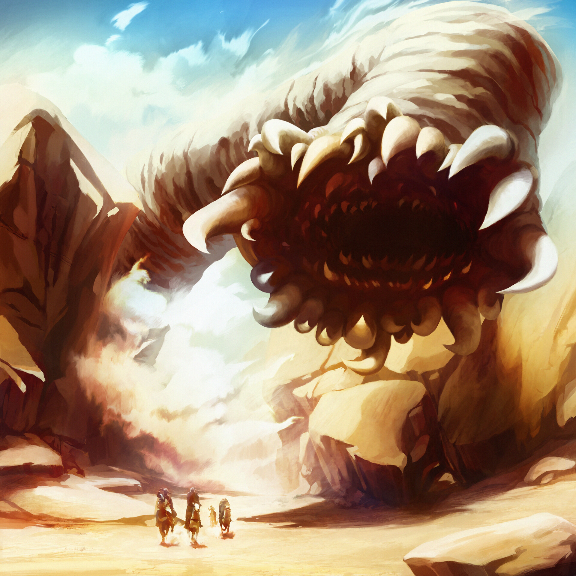 ArtStation - Attack of Desert Worm