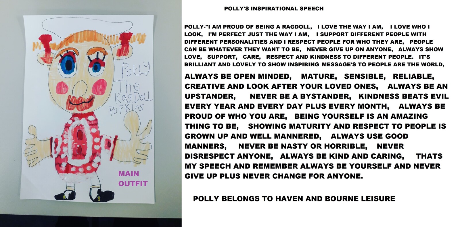 AwesomeDesignsROCK29 - A Poster Of Polly Making An Inspirational Speech