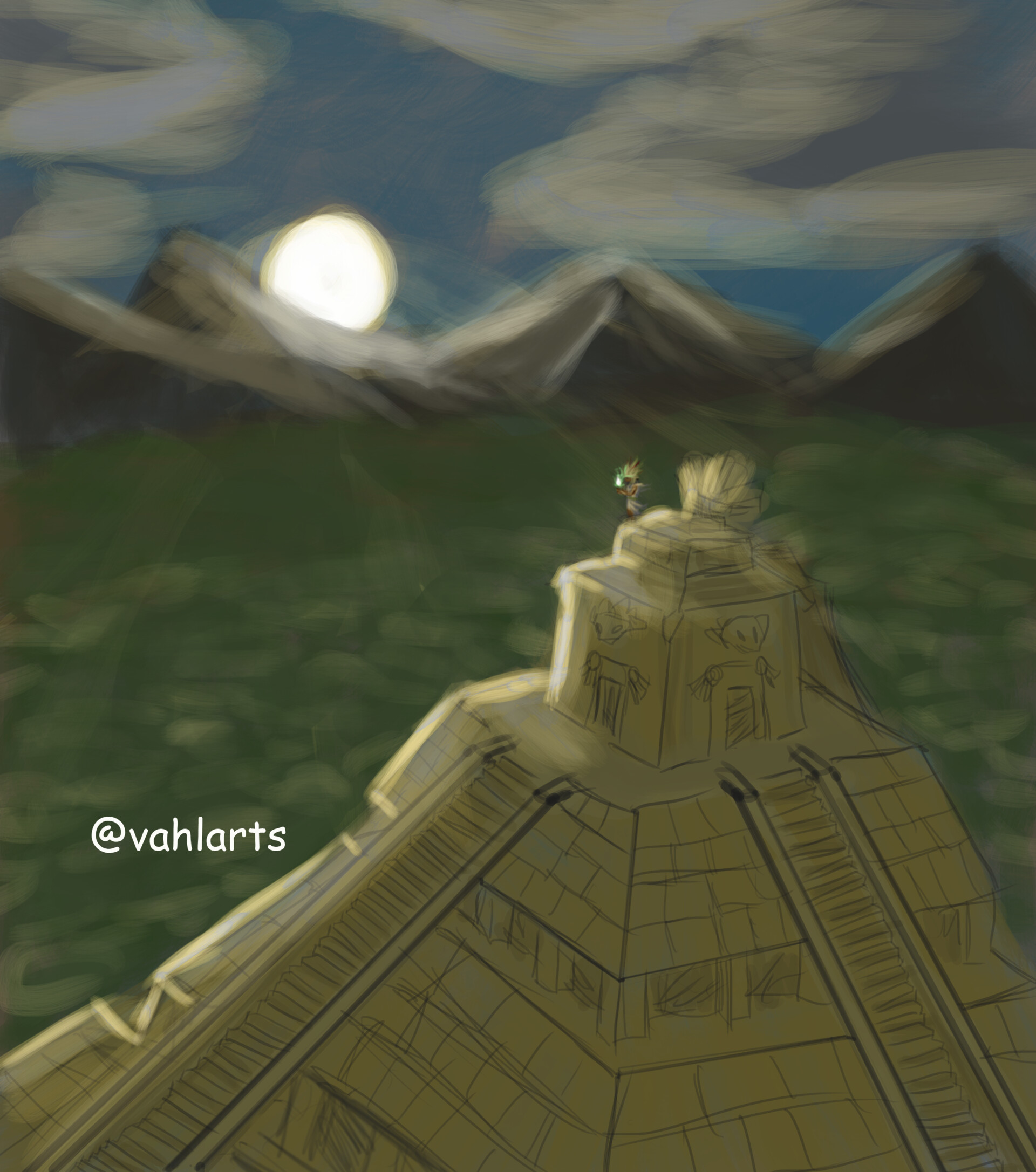 ArtStation - Aztec landscape