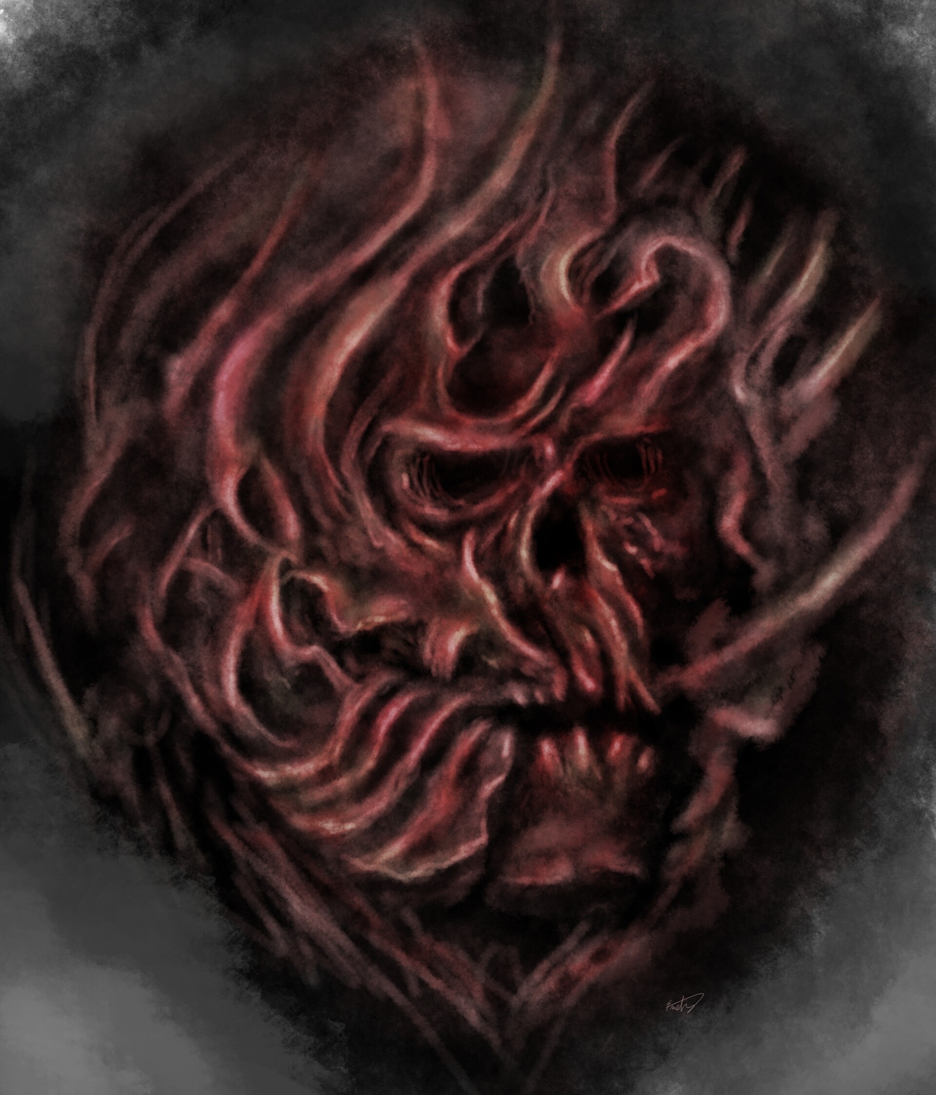 ArtStation - Gorey Skull