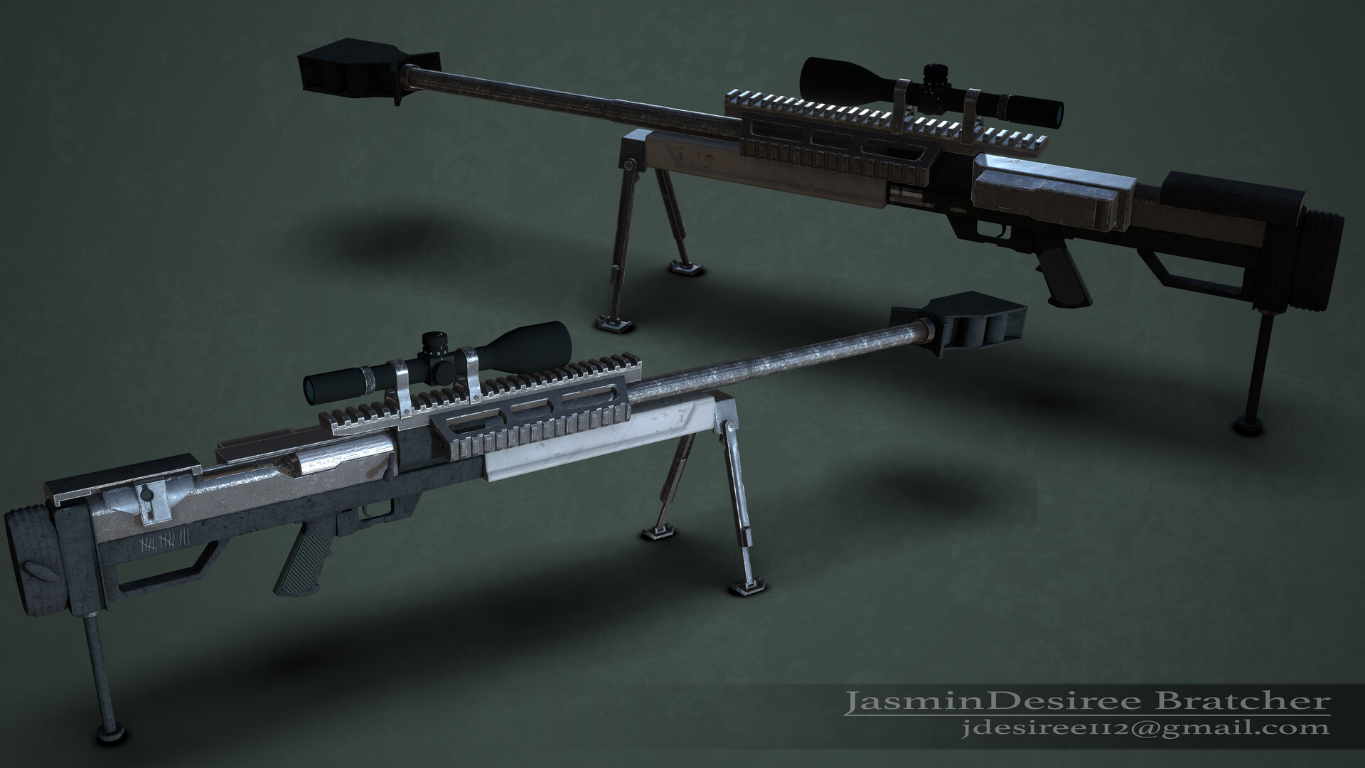 ArtStation - Styler HS .50 Anti-Material Rifle Complete