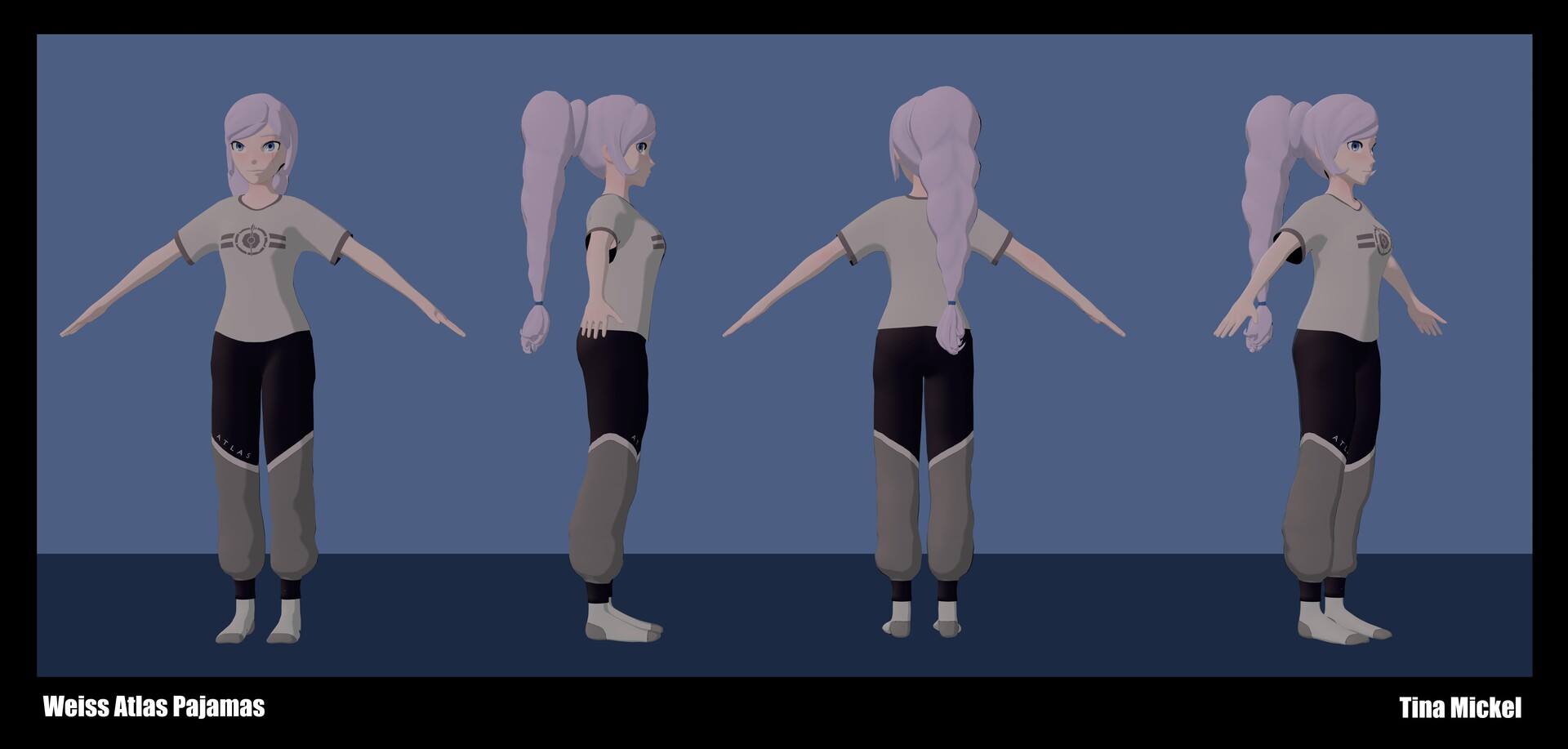 Kristina Mickel - RWBY: Weiss V7 Atlas Joggers