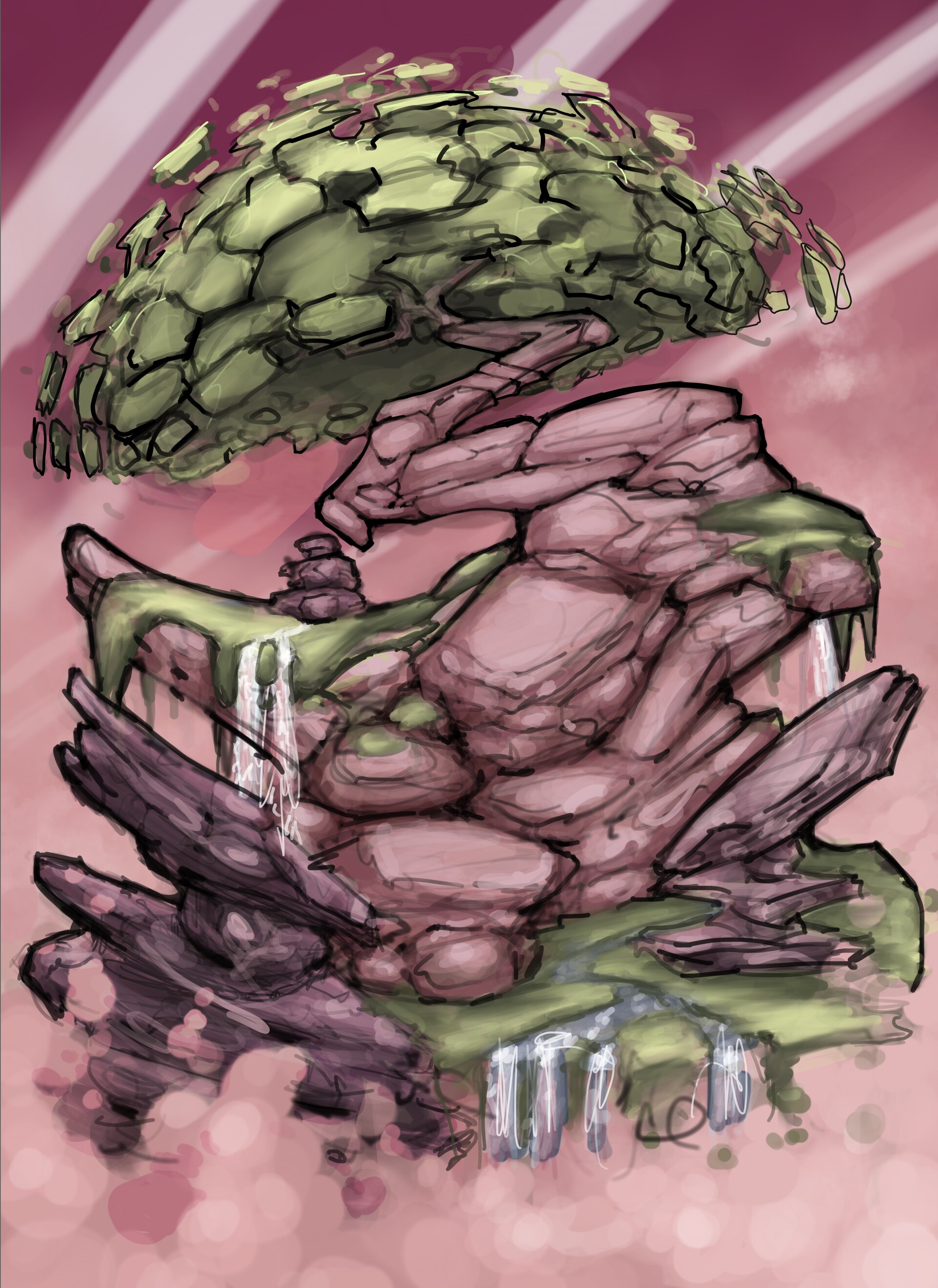 ArtStation - Mushroom rock tree