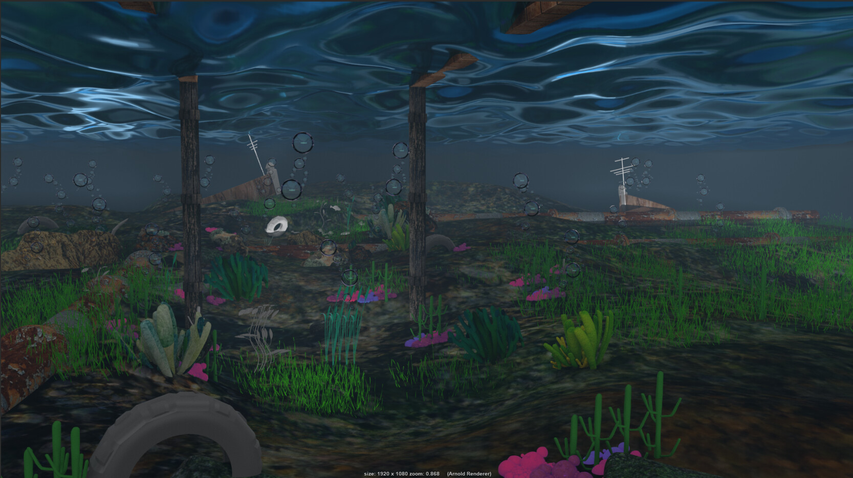 ArtStation - Underwater 3d model