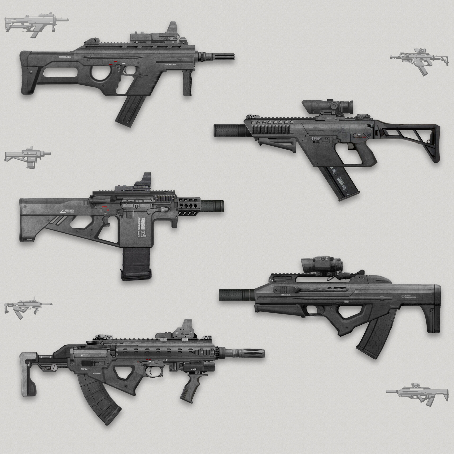 ArtStation - Weapon-Design---guns