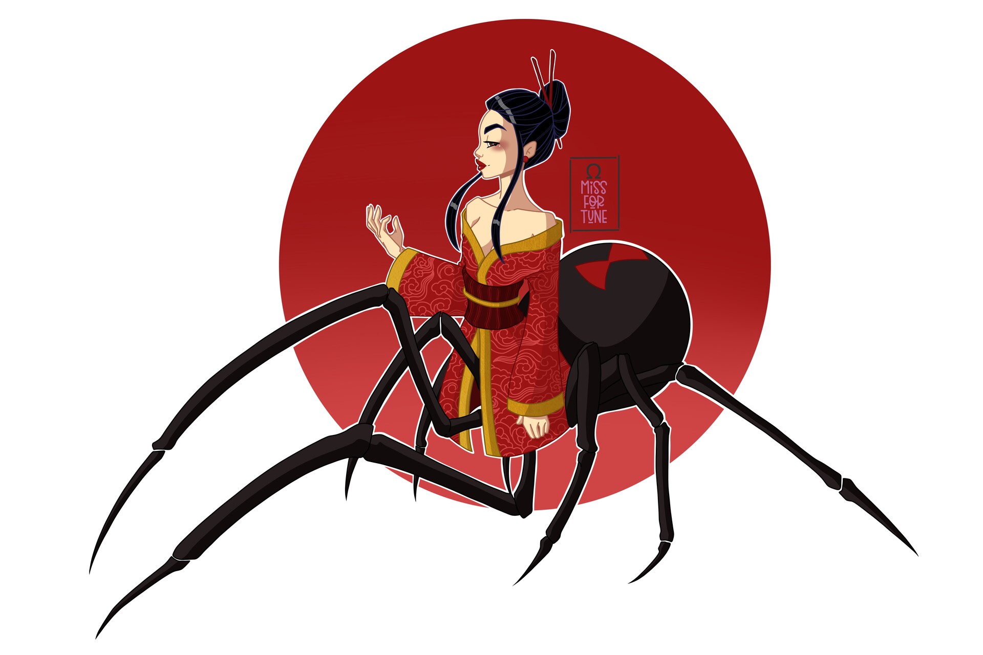 ArtStation - BLACK GEISHA - Character Design.