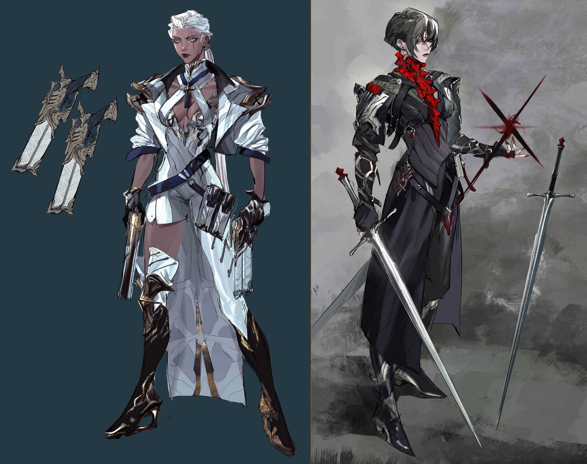 ArtStation - Two character, to be finished