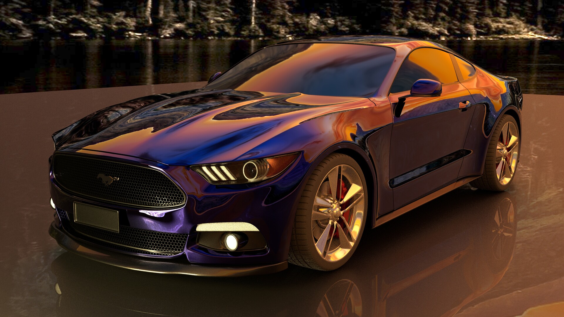 ArtStation - Ford Mustang GT