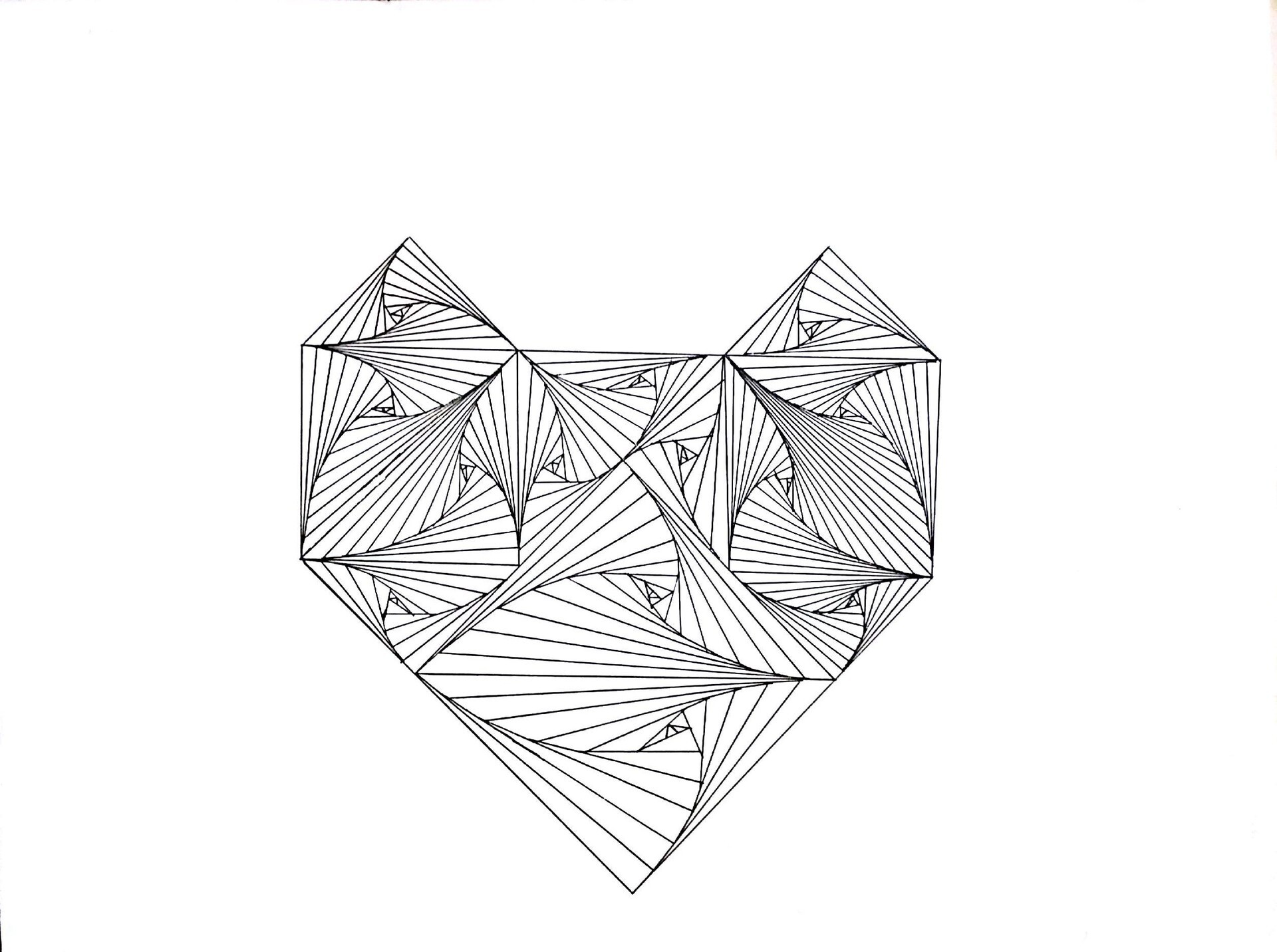 ArtStation - Heart Optical Illusion Drawing