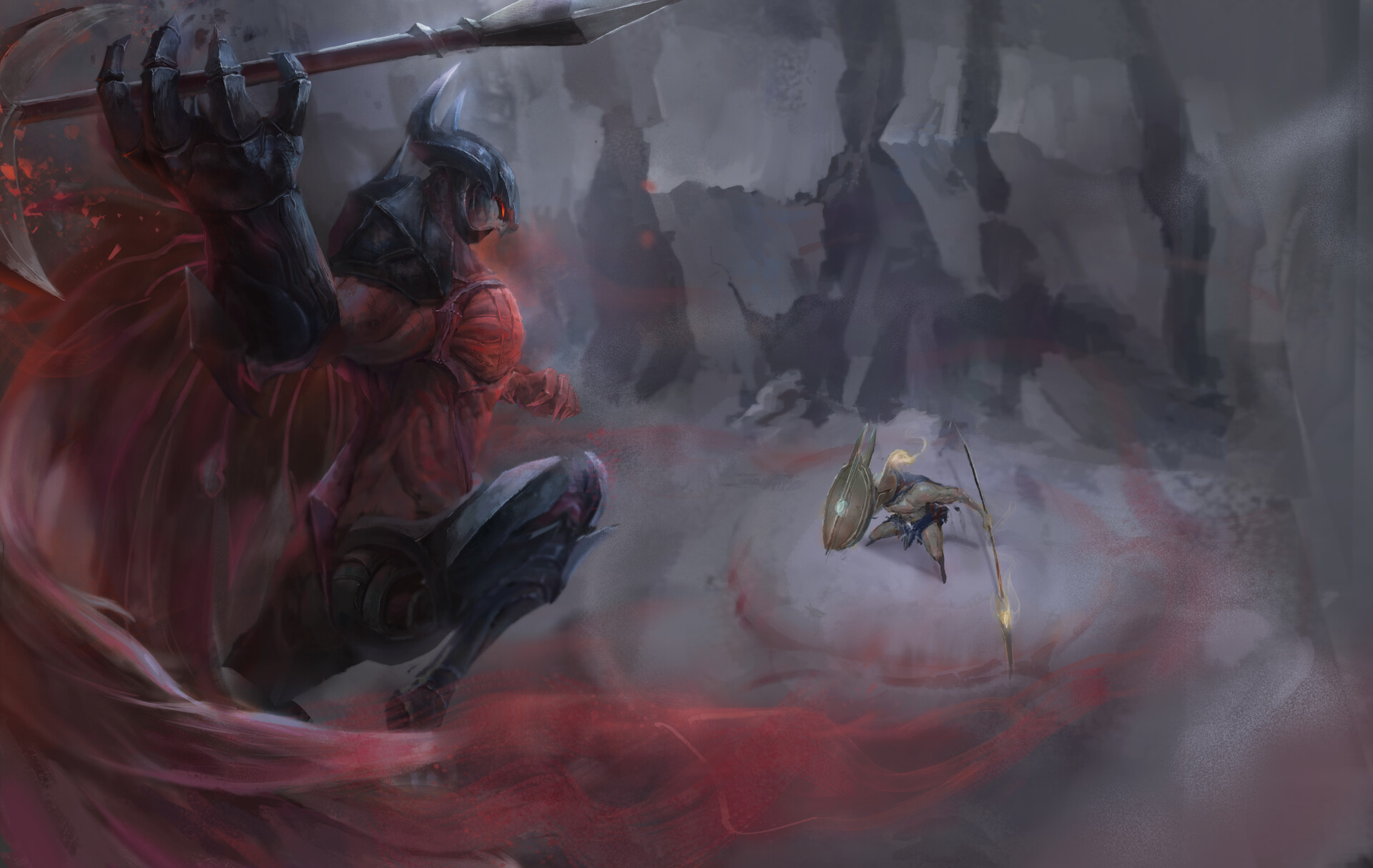 ArtStation - Aatrox and Pantheon