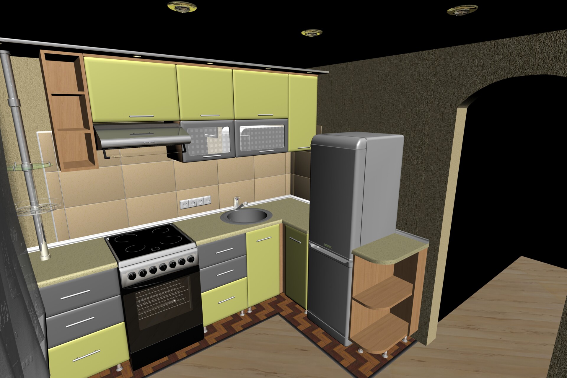 ArtStation - kitchen 3d