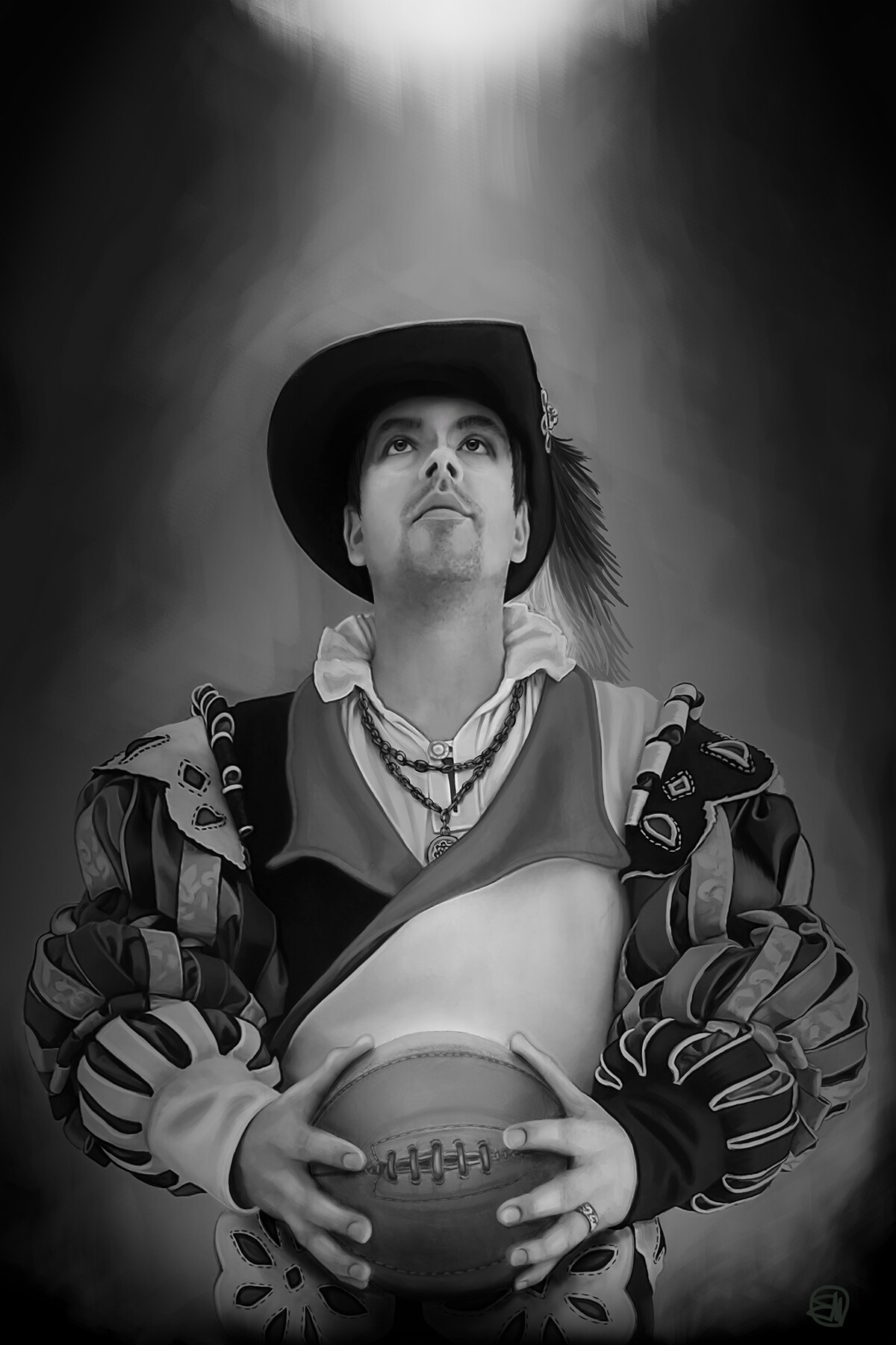 Eve Mainguy - Portrait of Alfiero Firenze - Digital Painting