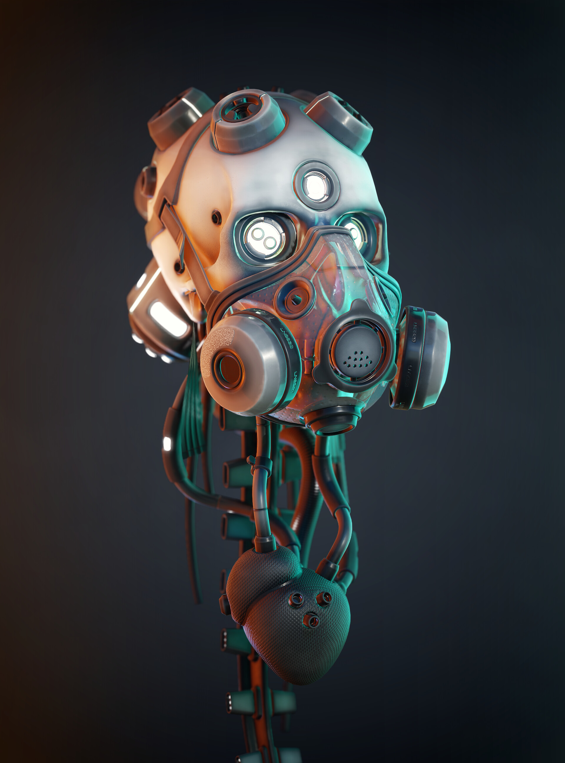 ArtStation - Cyber Skull