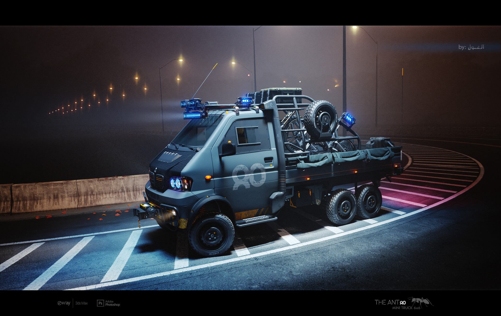 ArtStation - MINI Truck ANT 80 6X6