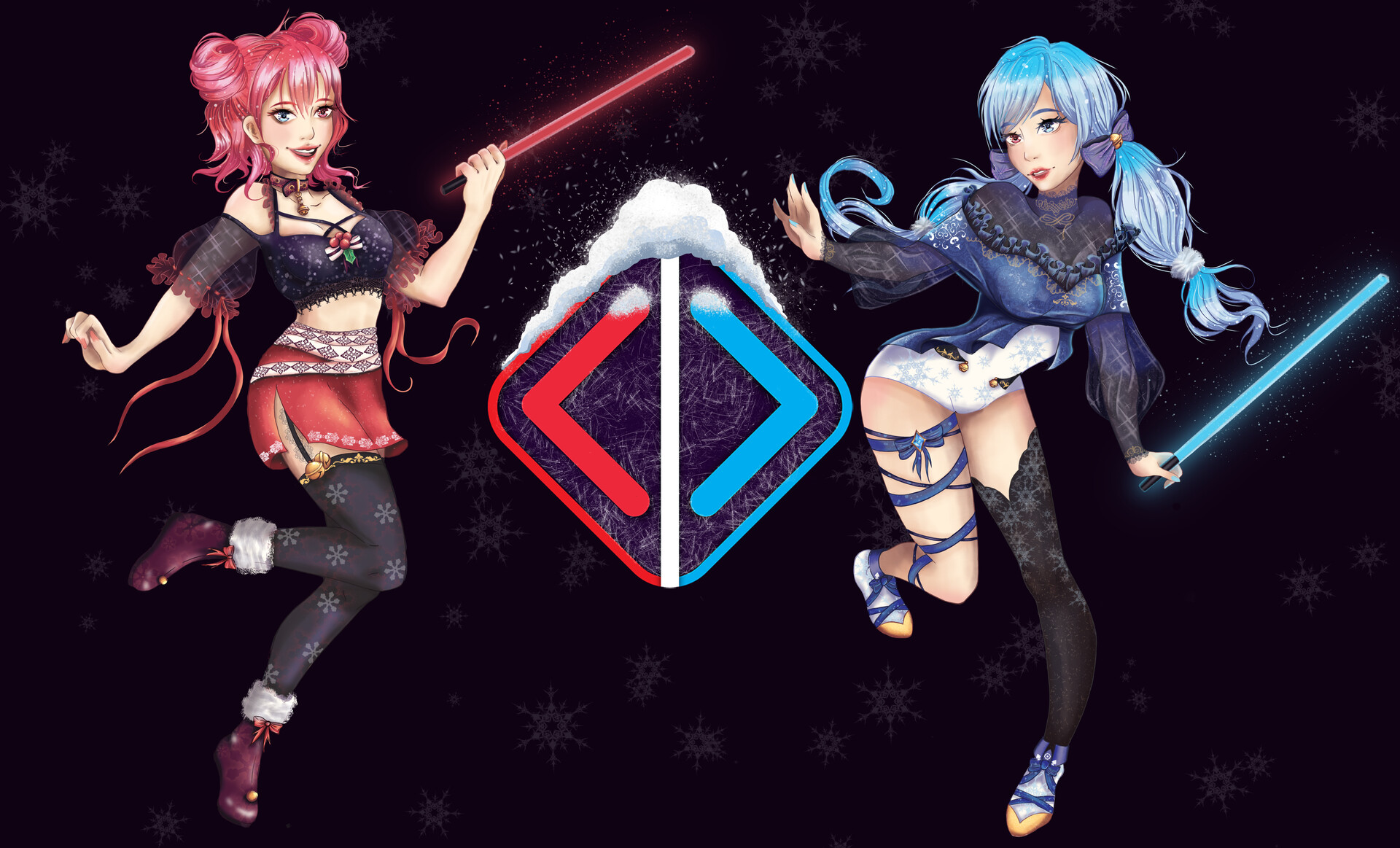 ArtStation - Akane and Kanade from Cube Community