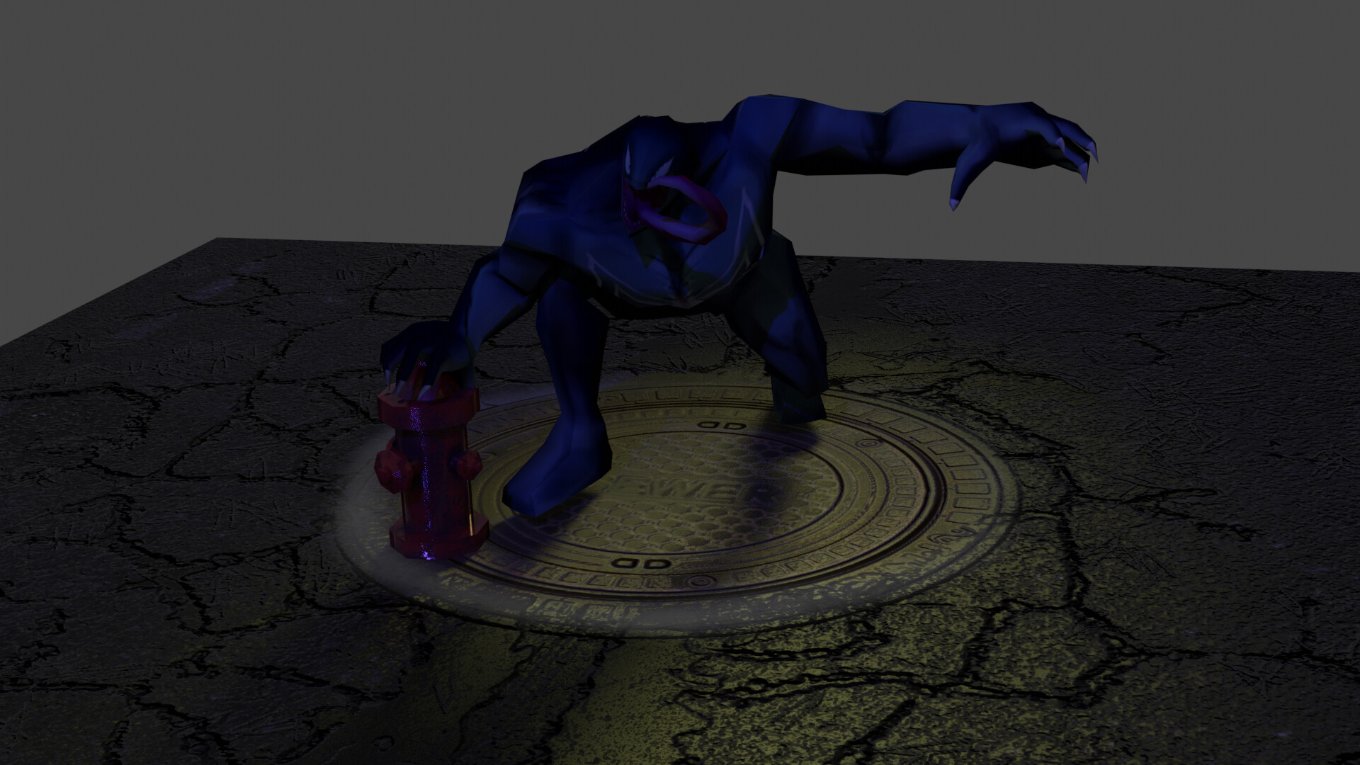 ArtStation - Low poly Venom render