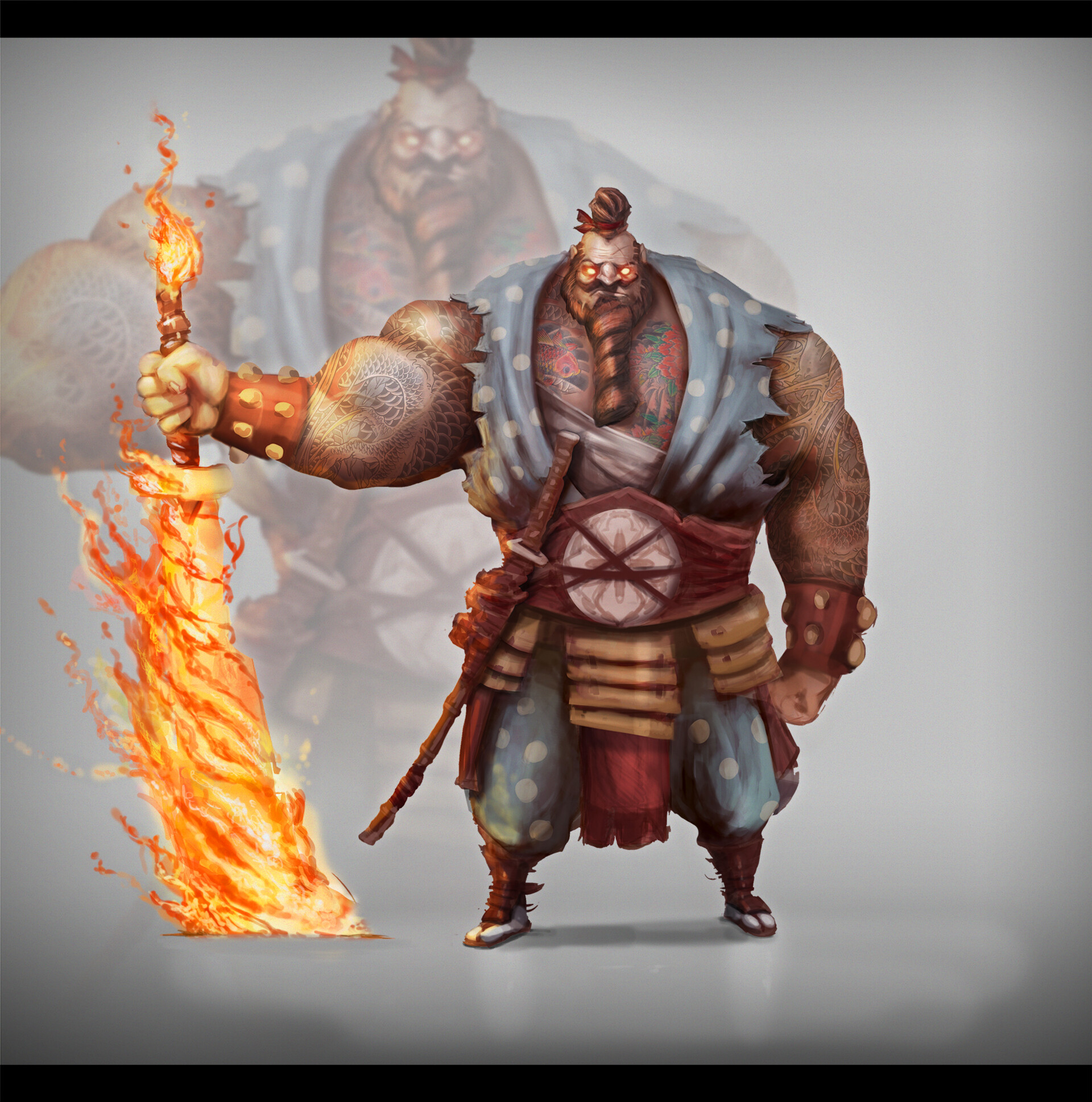 ArtStation - Fire Samurai