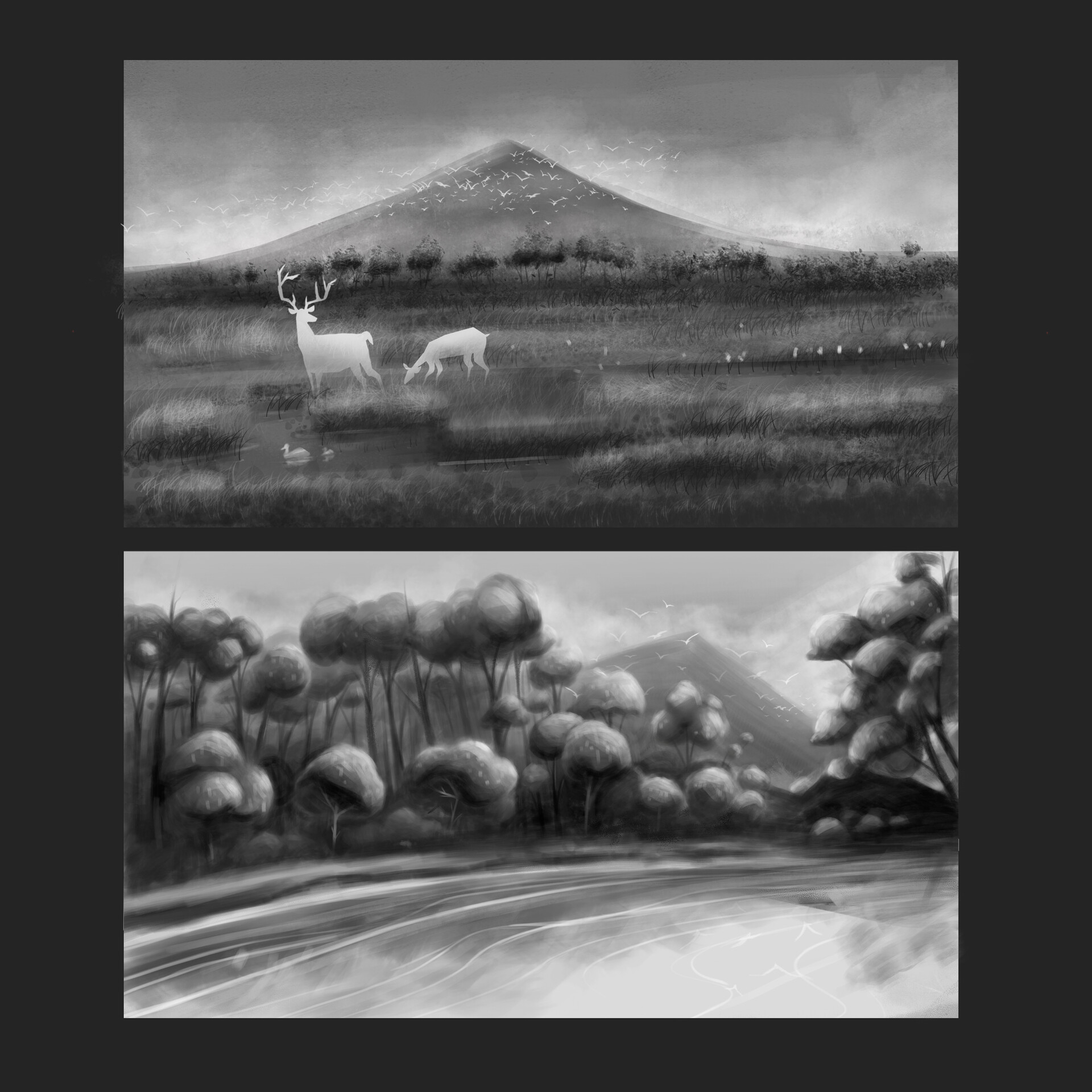 ArtStation - Environment - Value Study!