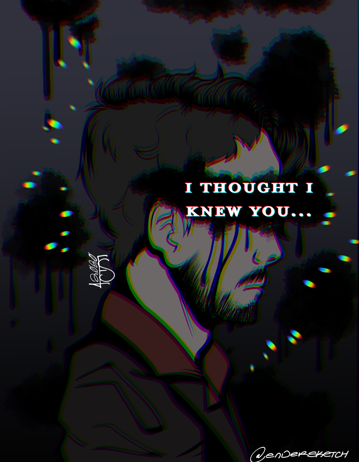 Chloe Snyder - "I thought I knew you..." Darkiplier Illustration