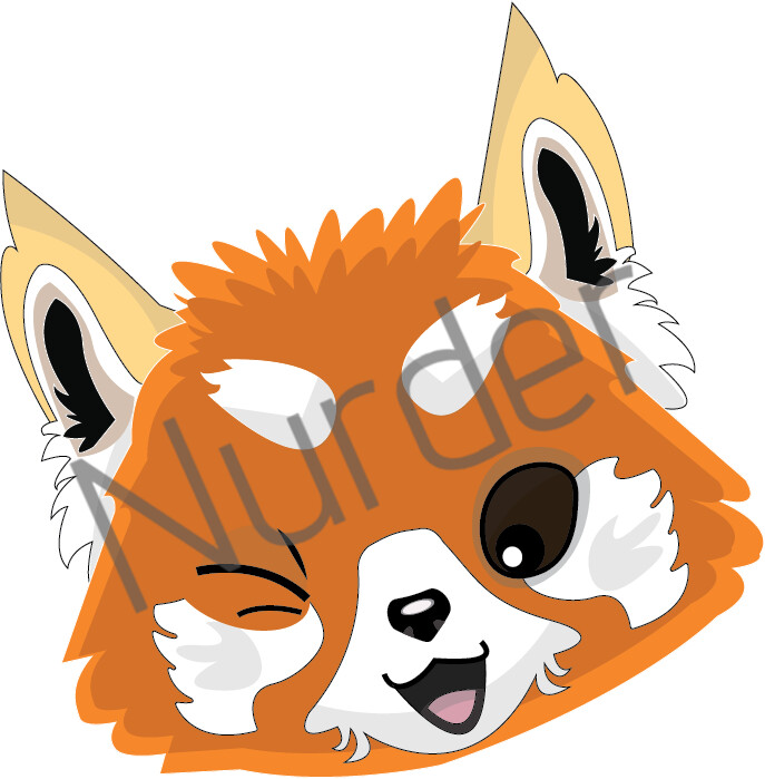 ArtStation - Winking Red Panda Emote