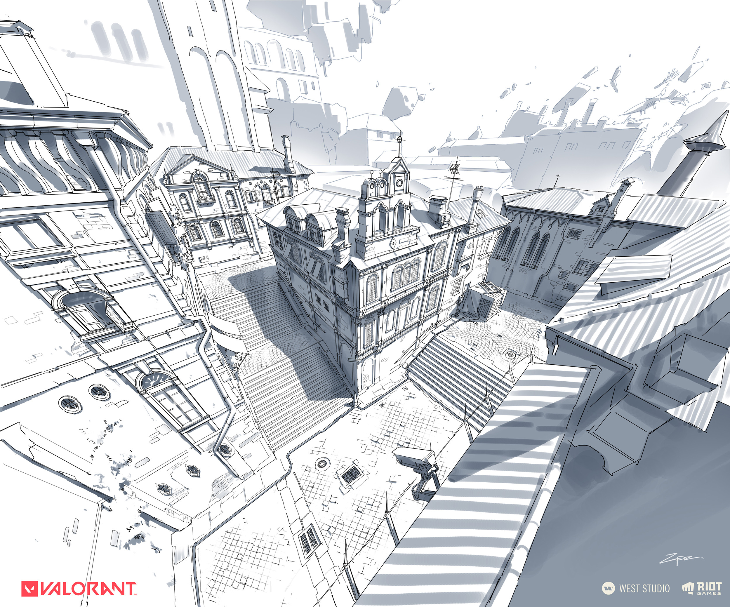 Pengzhen Zhang - VALORANT_ASCENT_line_work